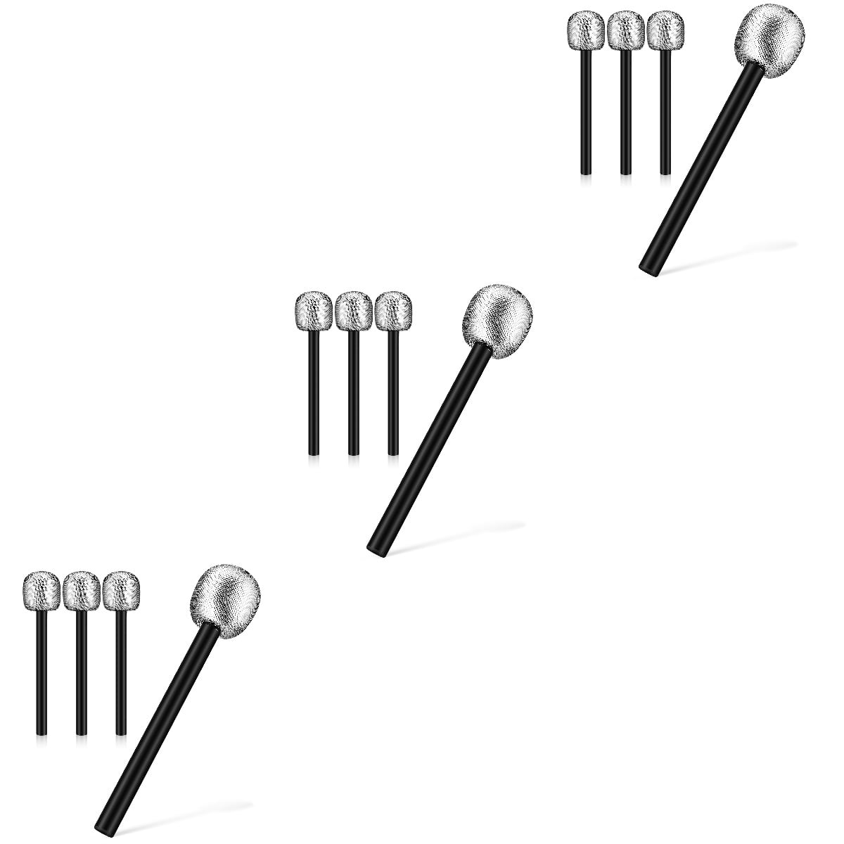 WORGEOUS 12 Pcs Play Microphone Prop Simulation Microphone Stage Mics ...