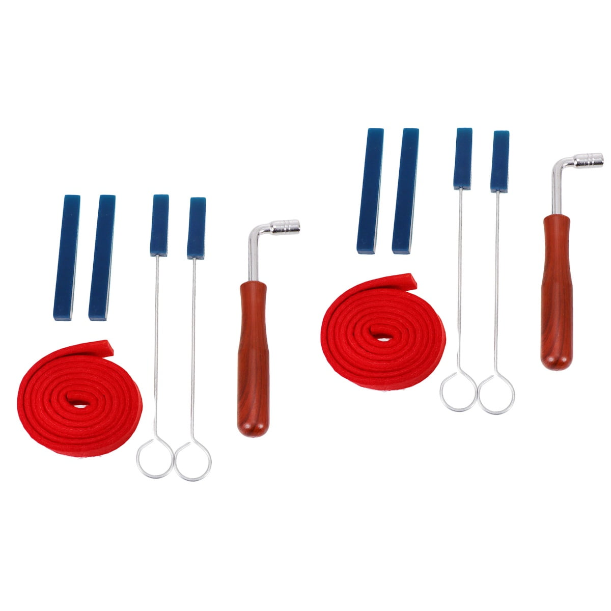 WORGEOUS 12 Pcs Professional Piano Tuning Mute Kit Tuning Hammer Lever Tuner Mute Kit Piano ...