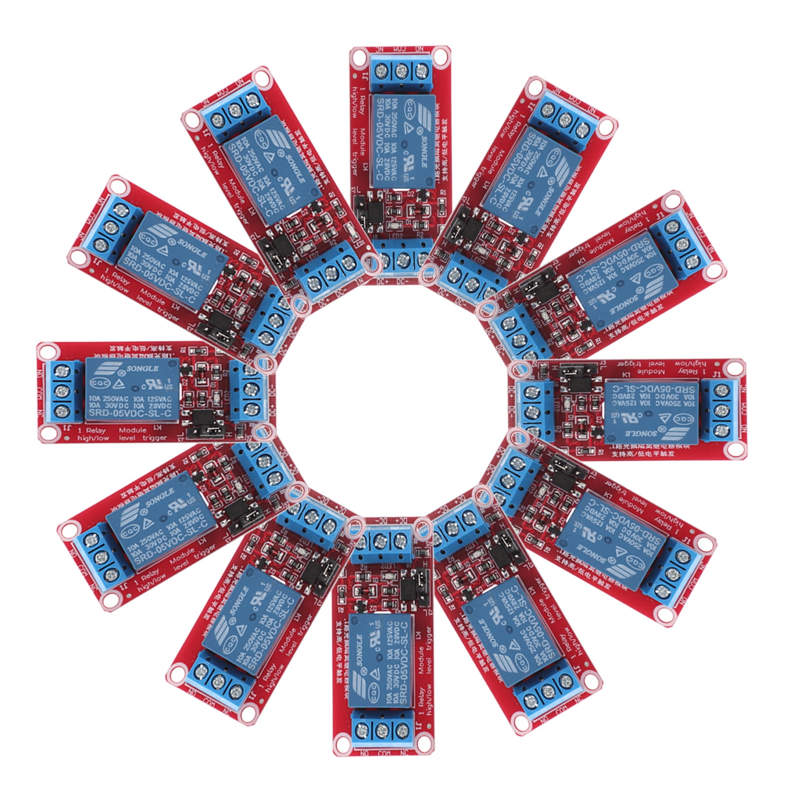 WORGEOUS 12 Pcs Relay Module Homemade Cable Part Single-layer ...