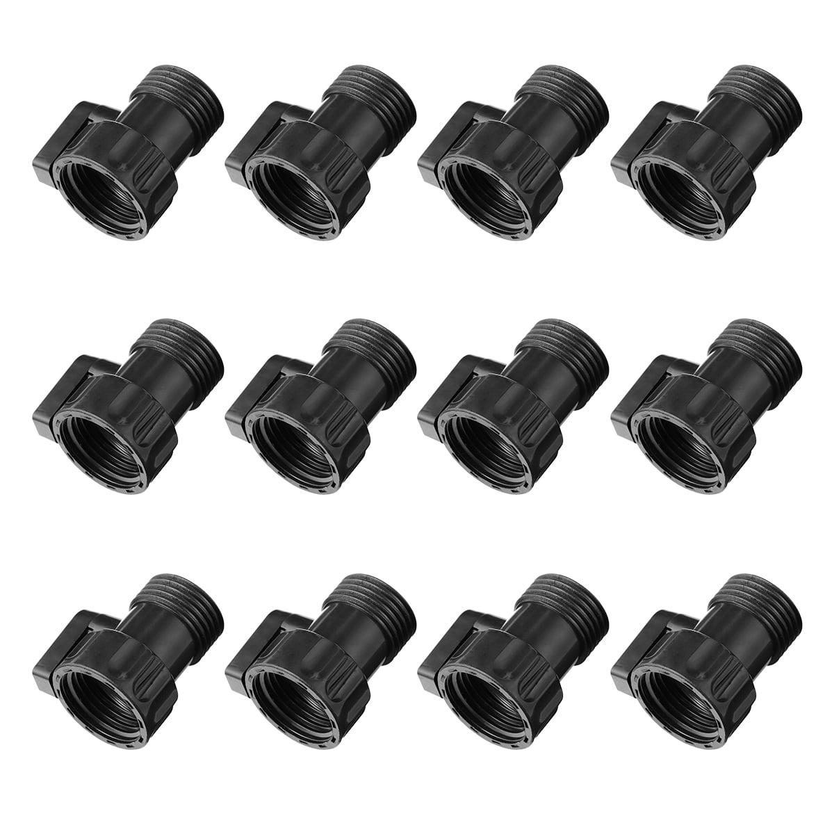 WORGEOUS 12 Pcs Replacement Garden Hose Cut off Valve Taps Black ...