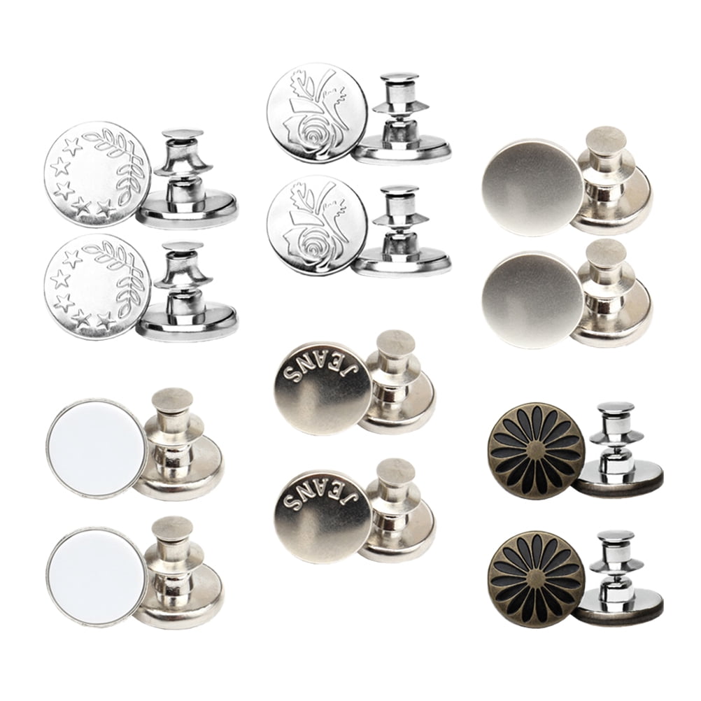 WORGEOUS 12 Pcs Replacement Snap Tack Change Small Button Detachable ...