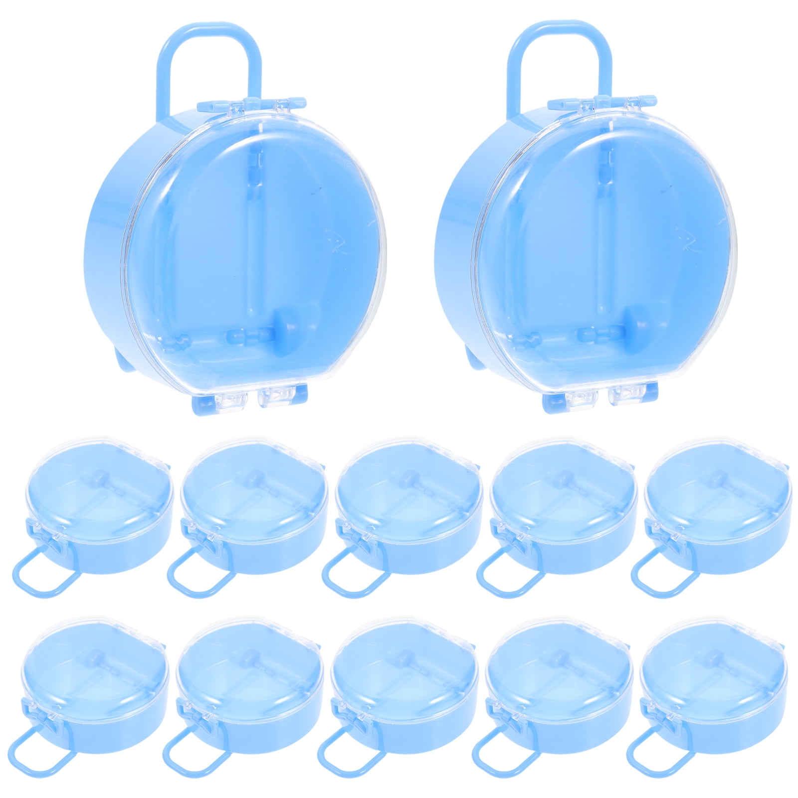 WORGEOUS 12 Pcs Retainer Boxes with Lids Trolley Case Storage - Walmart.com