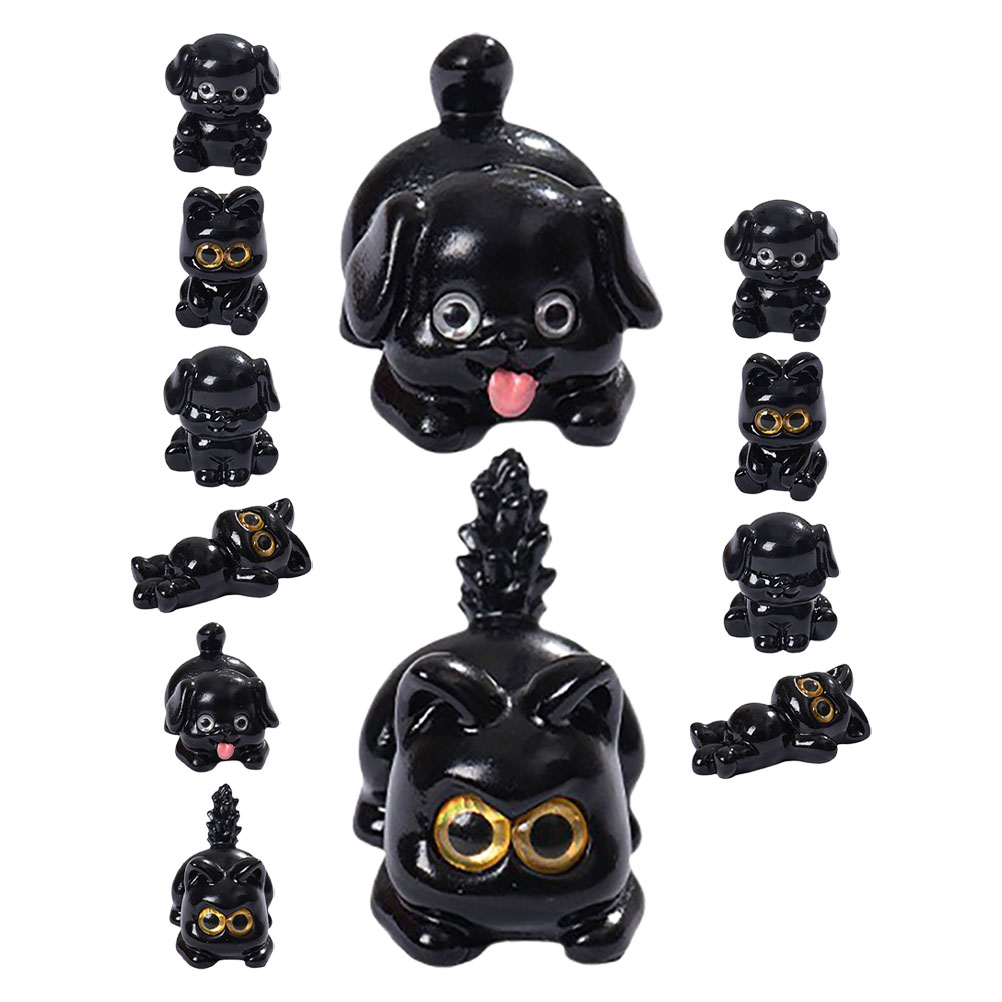 WORGEOUS 12 Pcs Samoyed Figurine Small Toy Figurines Micro Landscape ...