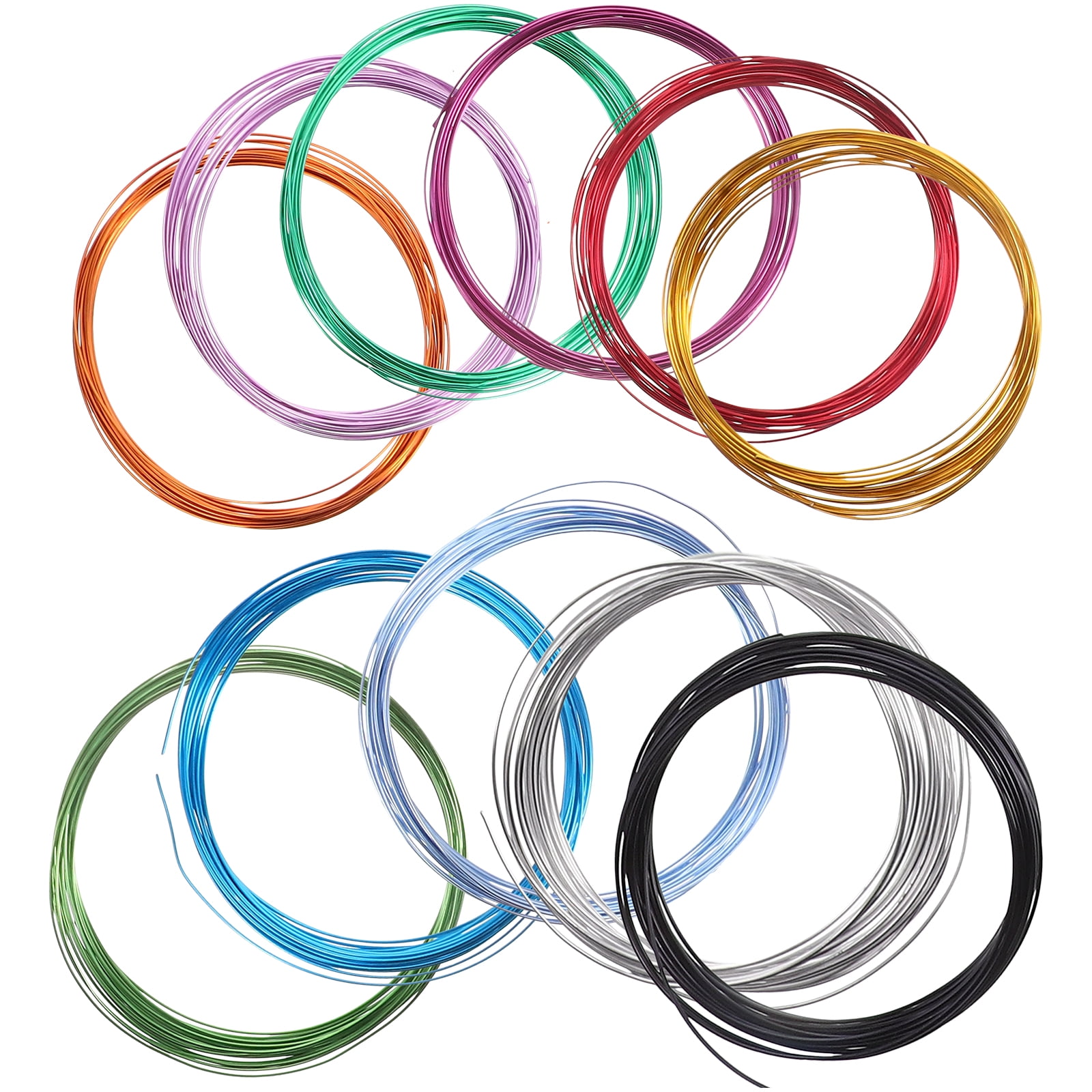 Aluminum for DIY Jewelry Making Assorted Color 12 Rolls Strong and ...