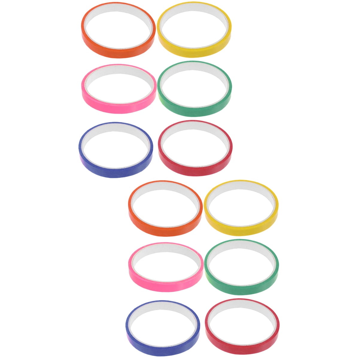 WORGEOUS 12 Rolls of Funny Sticky Ball Colorful Rolling Tapes Relaxing ...