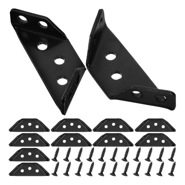 WORGEOUS 12 Sets Angle Brackets Metal Corner Code Cabinet Supports ...