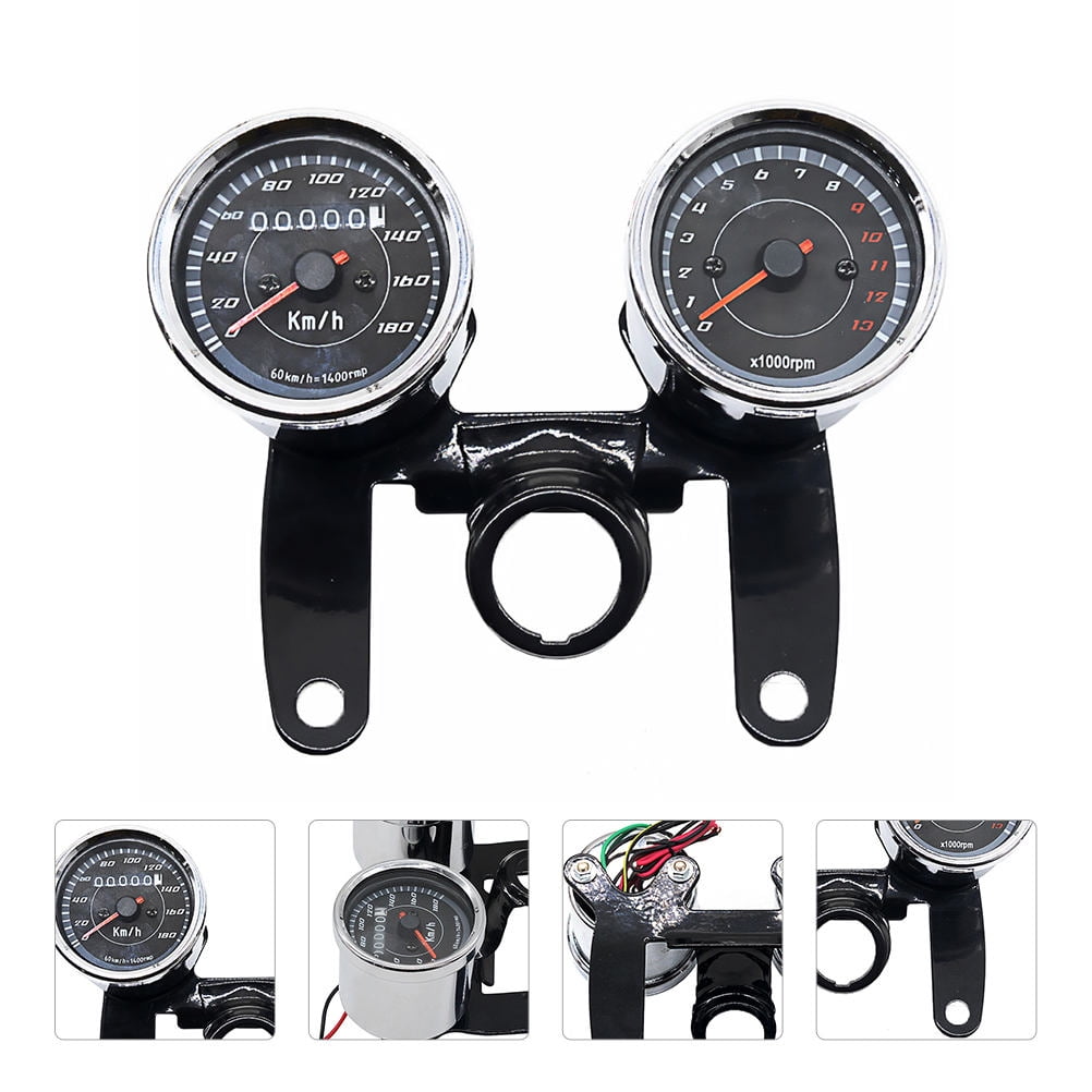 WORGEOUS 12 V Motorcycle Odometer Speedometer and Mileage Gauge ...