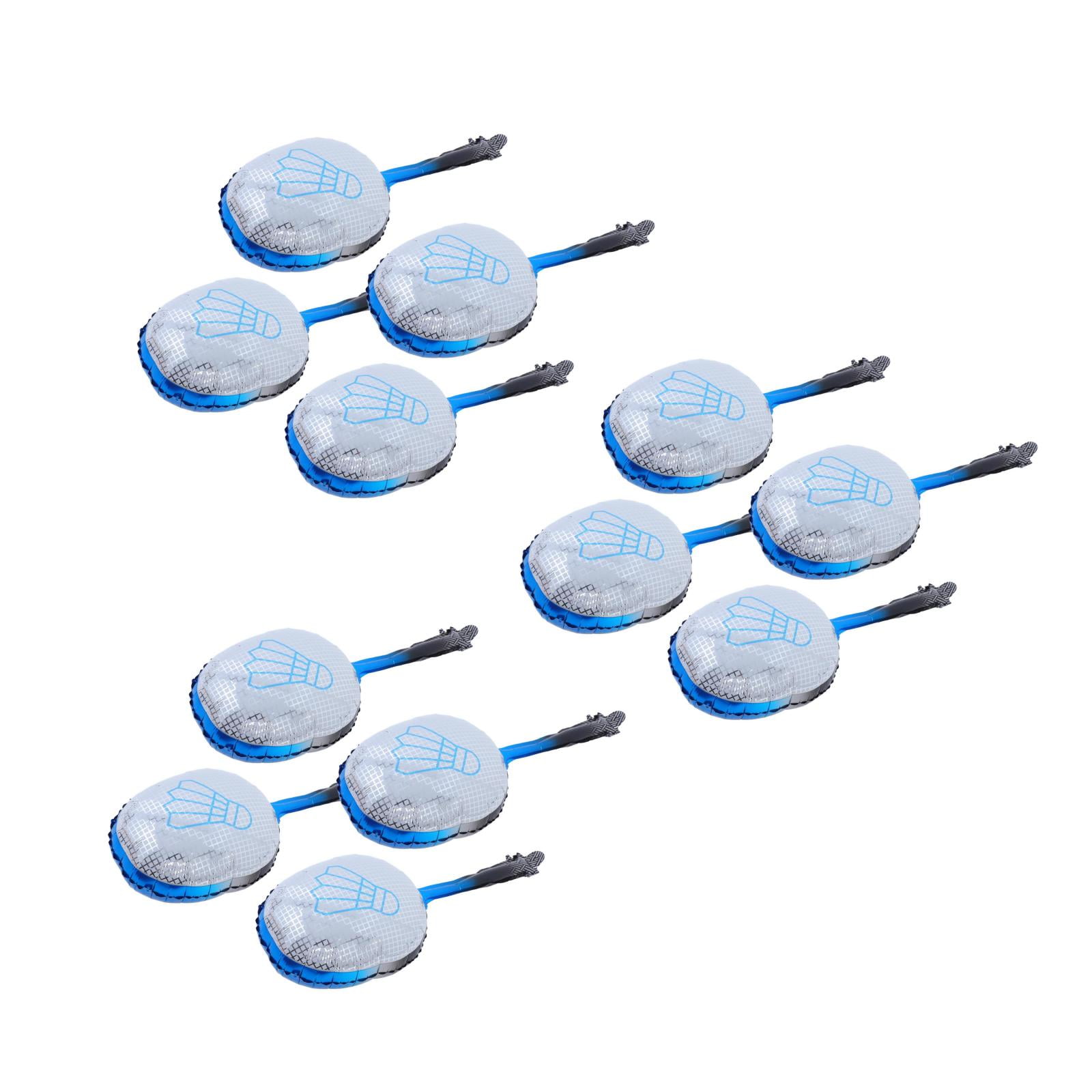 WORGEOUS 12 pcs Aluminum Foil Badminton Racket Balloon Party Supplies ...