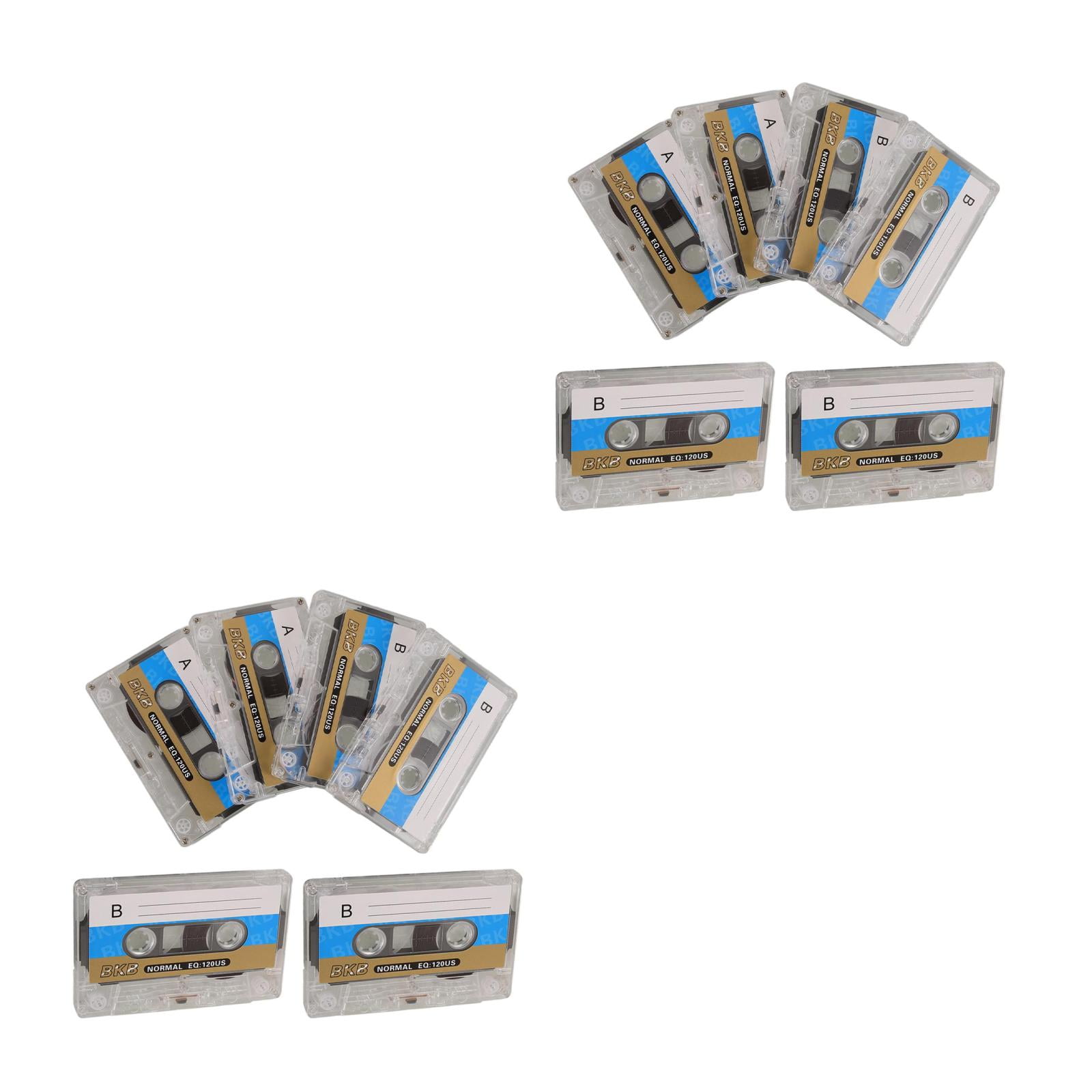 WORGEOUS 12 pcs Blank Cassette Tapes 30 Minute Recordable Clear Audio ...