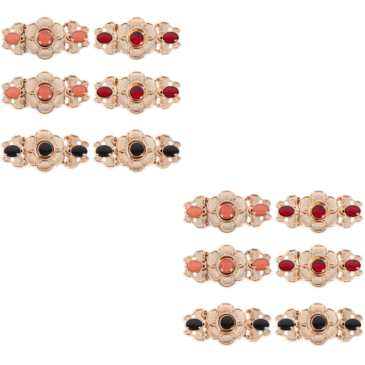 WORGEOUS 12 pcs Cloak Clasp Fasteners Women Decoration Cloak Cape ...