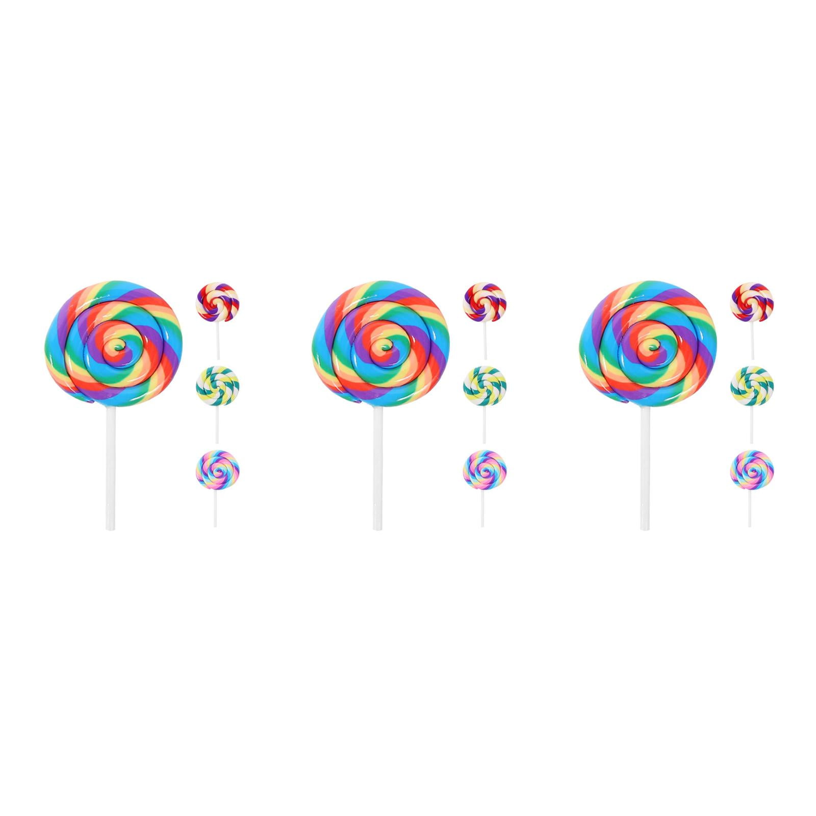 WORGEOUS 12 pcs Decorative Fake Lollipop Models Simulation Lollipop ...