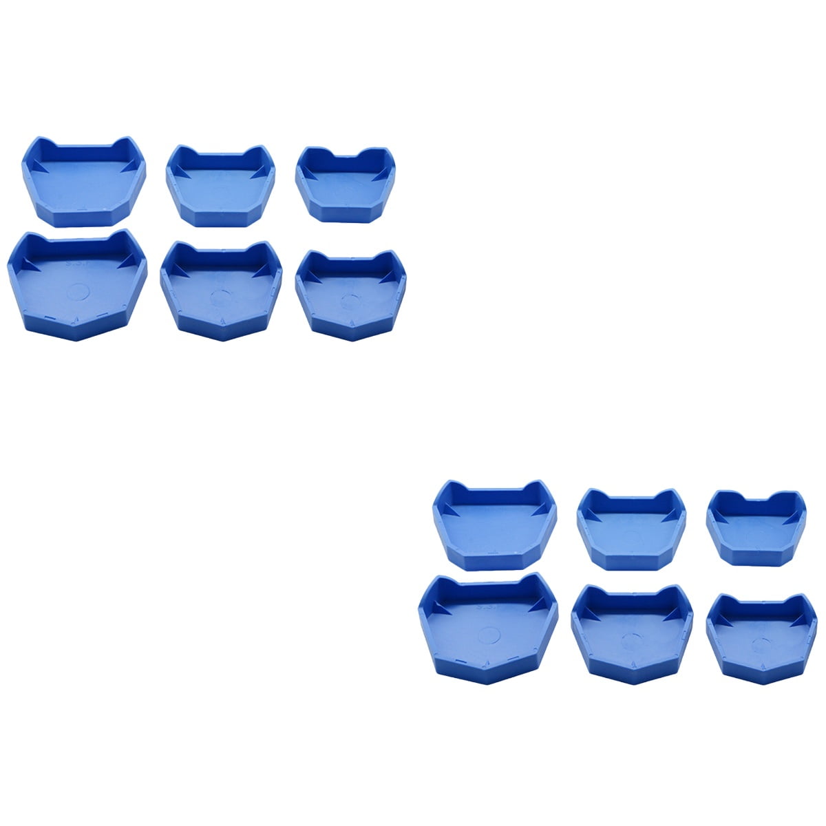 WORGEOUS 12 pcs Dental Labs Plaster Model Base Former Molds Tray ...