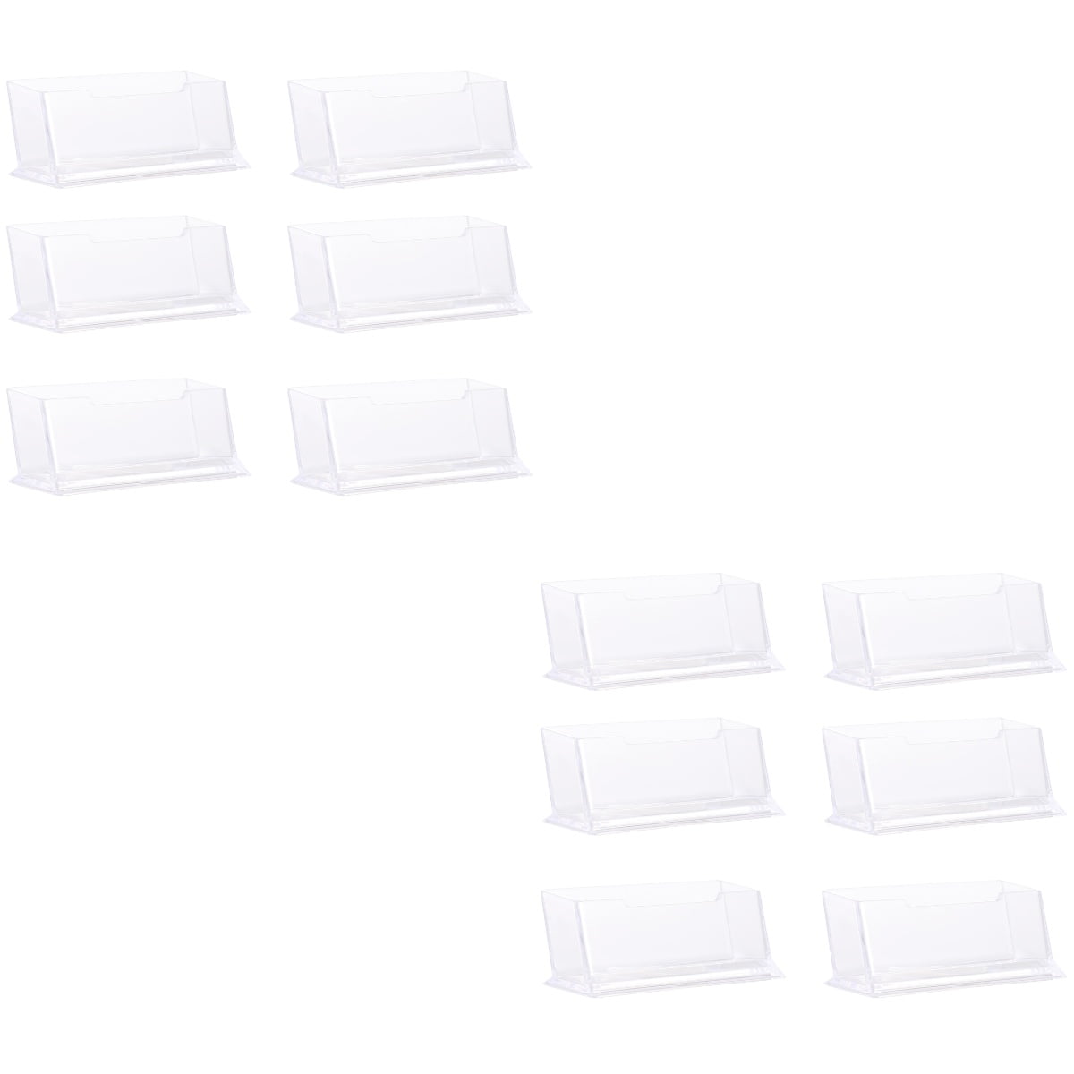 WORGEOUS 12 pcs Desktop Business Case Acrylic Desk Display Stand ...