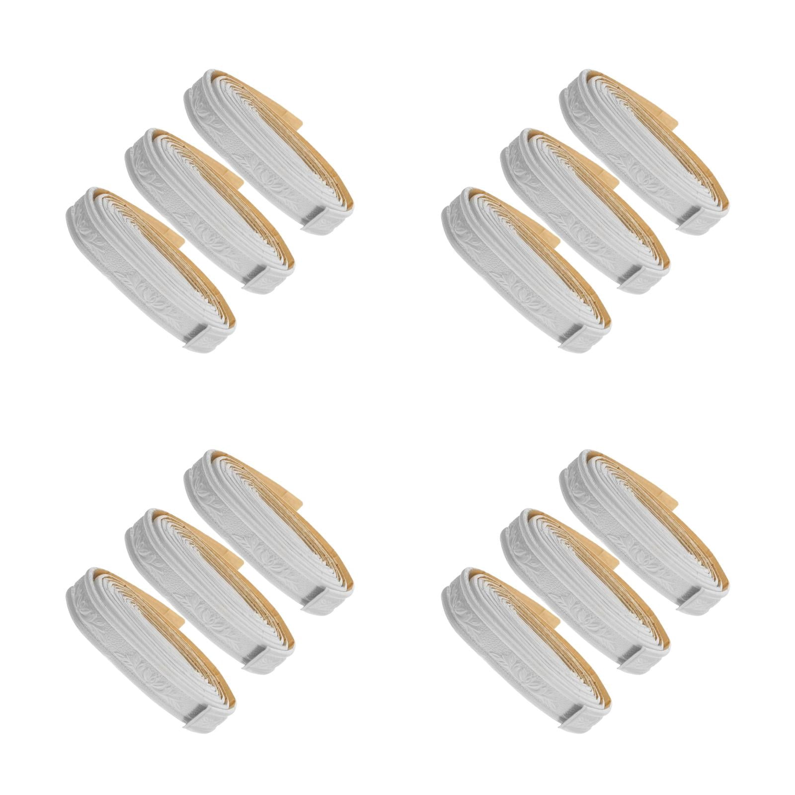WORGEOUS 12 pcs Flexible Foam Molding Trim Wallpaper Border Adhesive ...