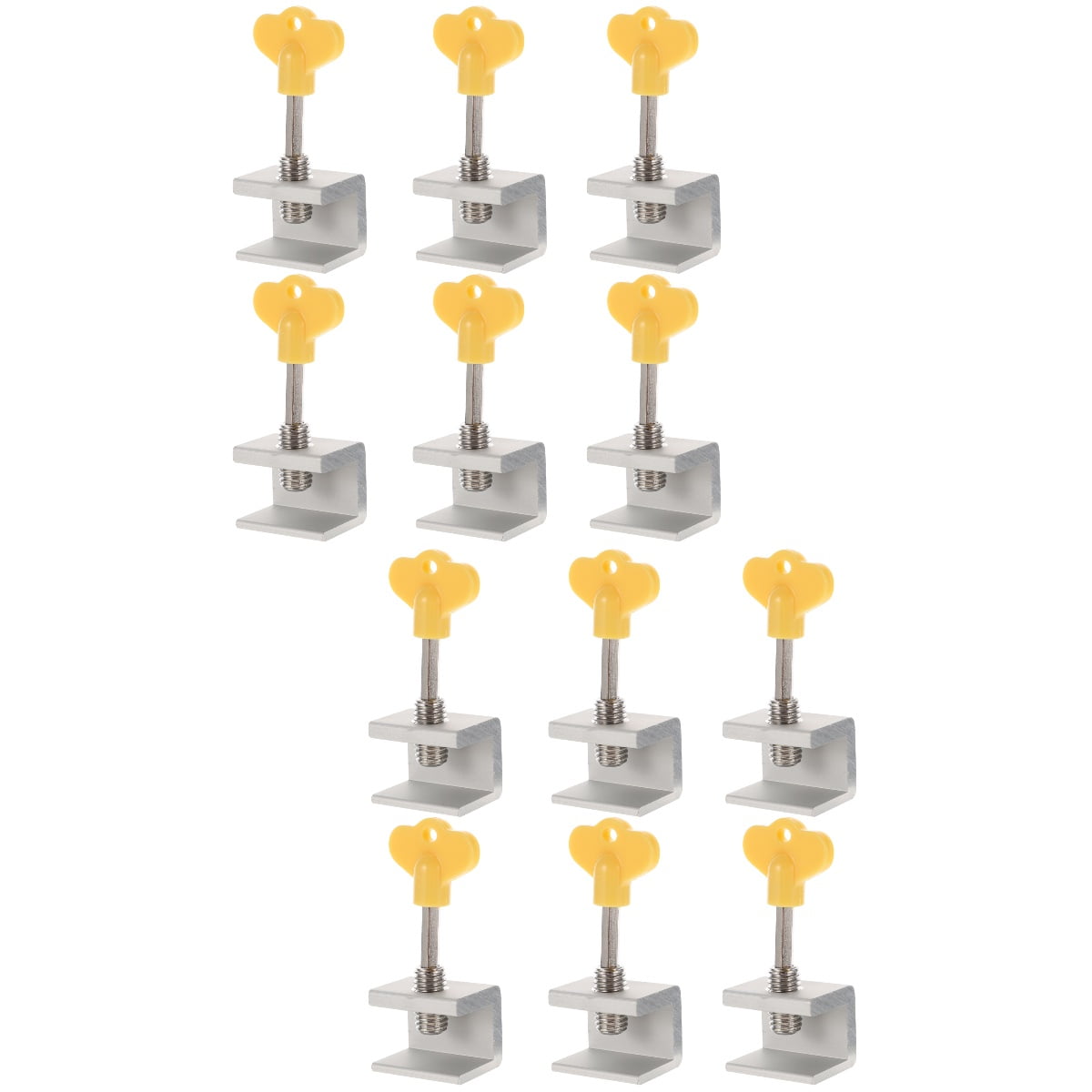 WORGEOUS 12 pcs Household Limiting Lock Sliding Window Lock Clamp ...