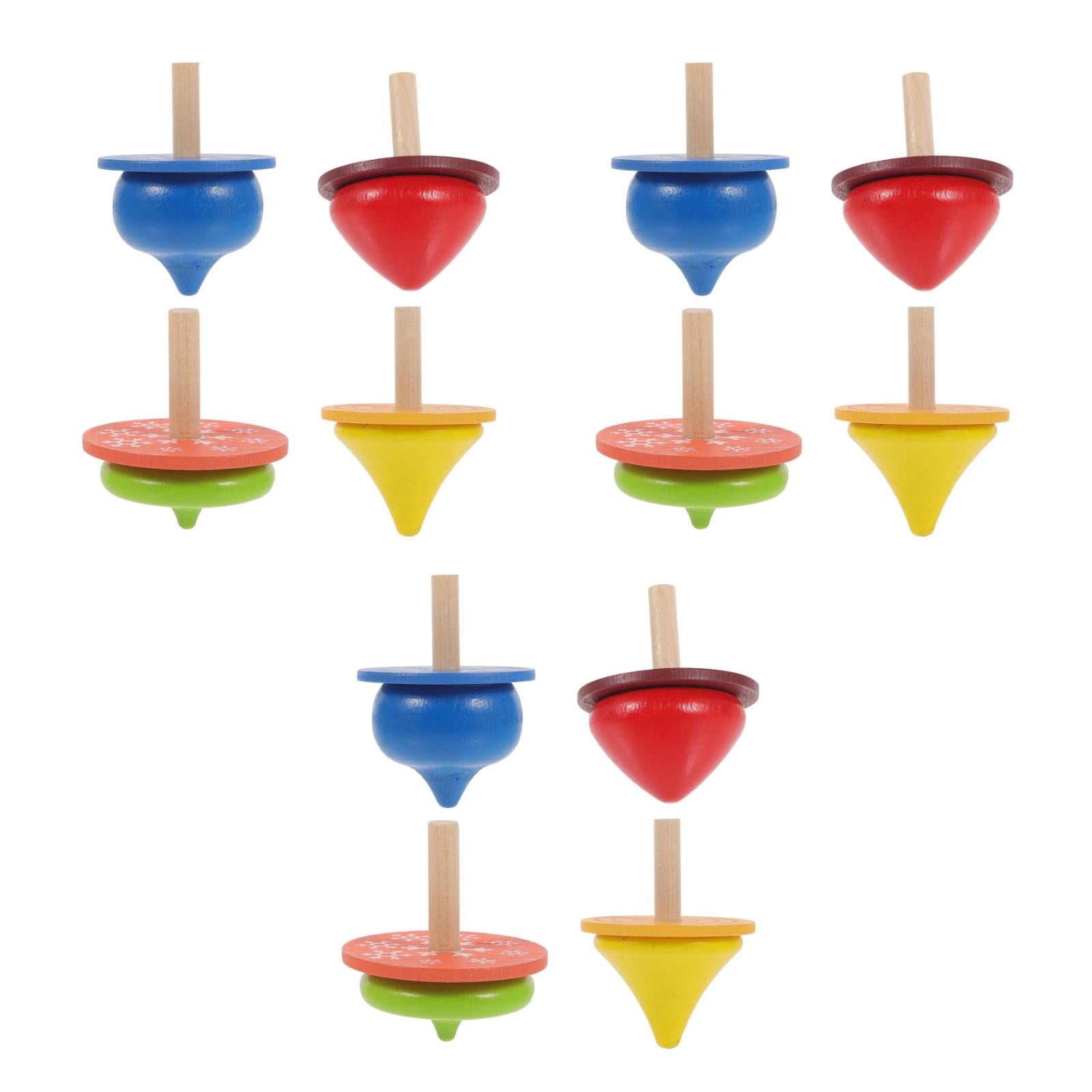 WORGEOUS 12 pcs Kids Toddlers Educational Toys Wood Handmade Colour ...