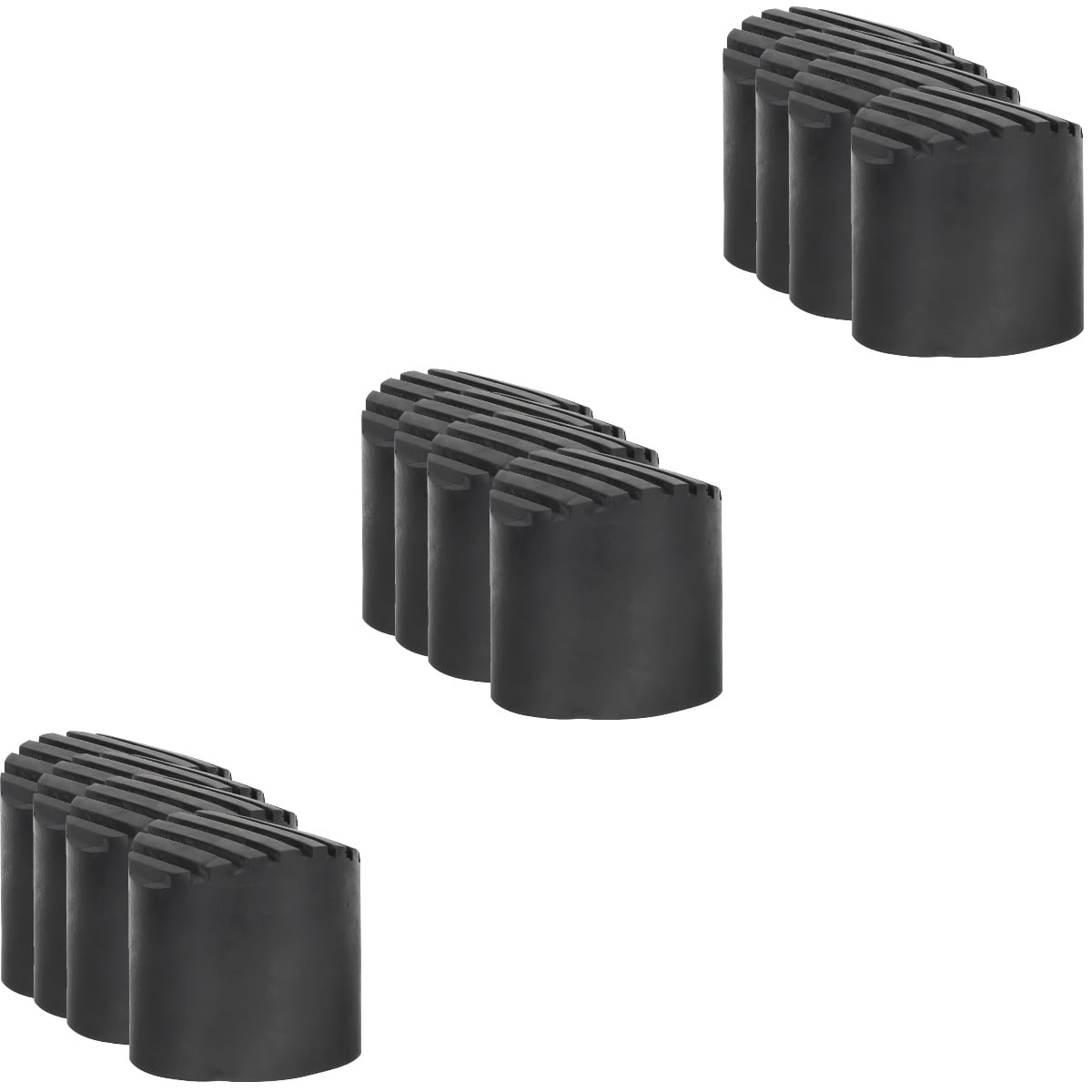 WORGEOUS 12 pcs Ladder Leg Caps Non-slip Ladder Pads Rubber Ladder Foot ...