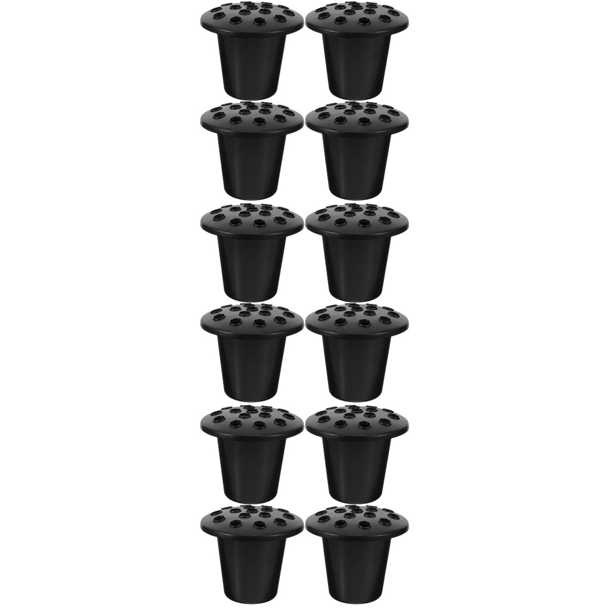 WORGEOUS 12 pcs Memorial Vase Cemetery Grave Flower Holder 16-hole ...
