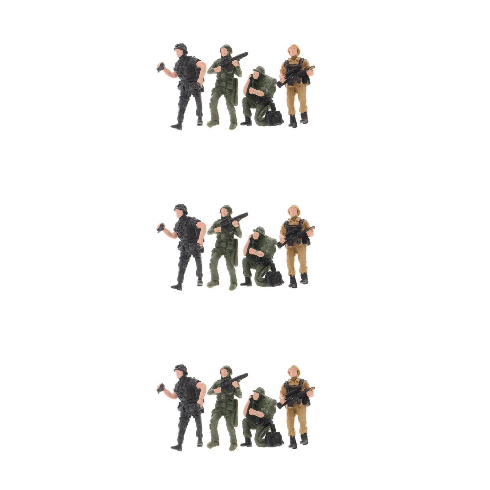 WORGEOUS 12 pcs Mini Soldier Model Soldier Toy Mini Soldier Decors ...
