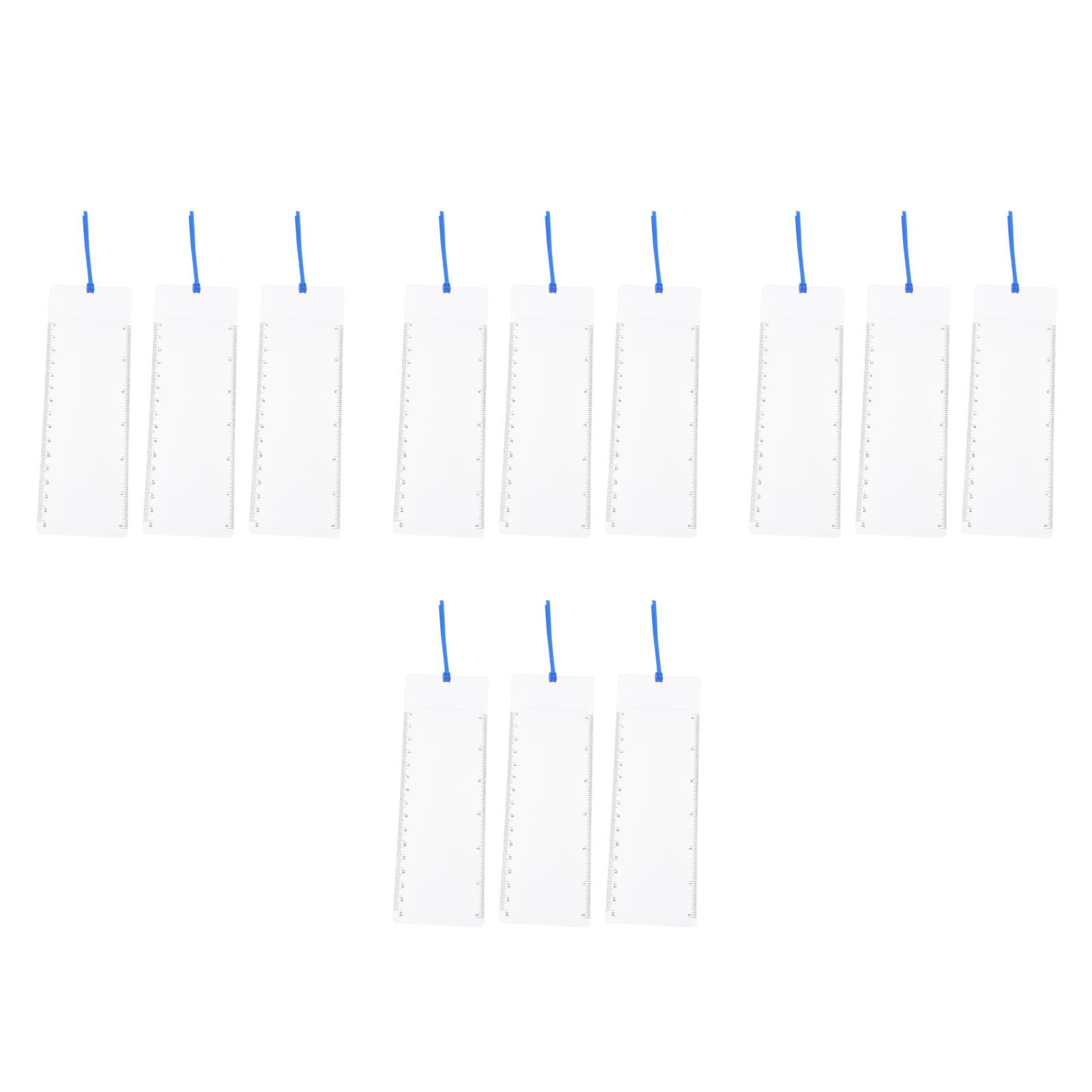 WORGEOUS 12 pcs Page Magnifier With Ruler Magnifying Sheet Plastic ...