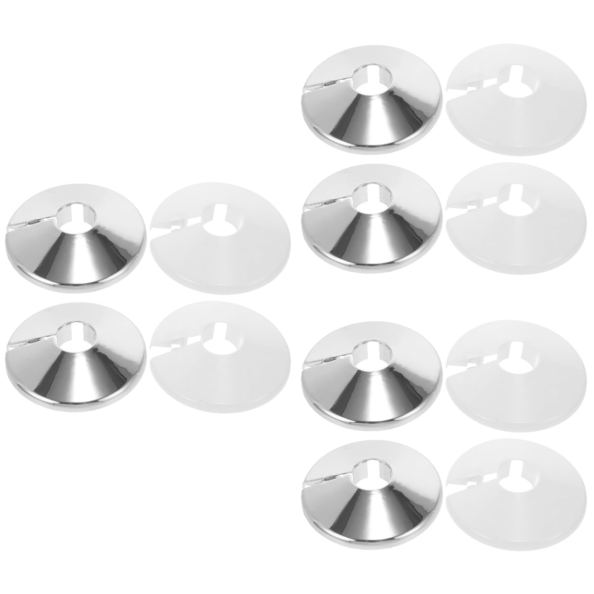 WORGEOUS 12 pcs Plumbing Flange Covers Wall Split Flanges Plumbing ...