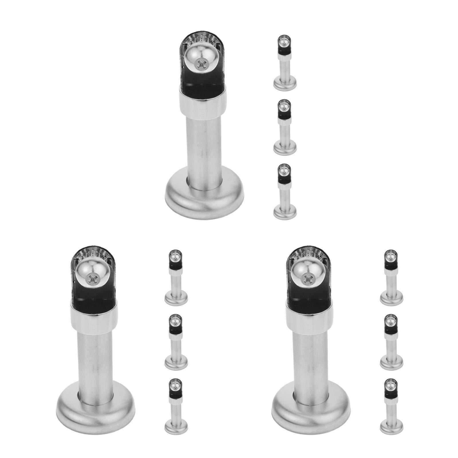 WORGEOUS 12 pcs Public Restroom Partition Fittings Stainless Steel ...