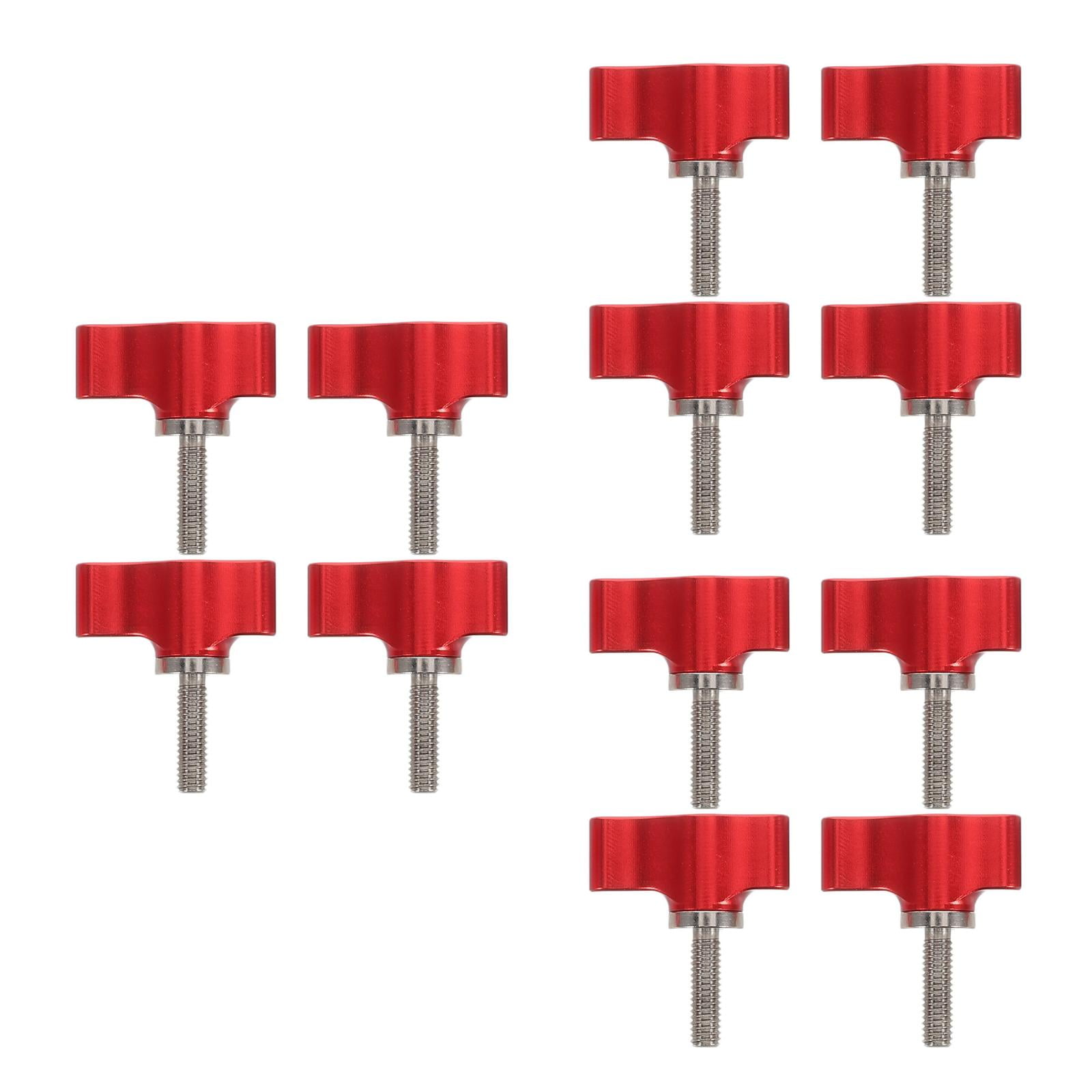 WORGEOUS 12 pcs Quick Remove Thumb Knob with Tee Wing Design Screw with ...