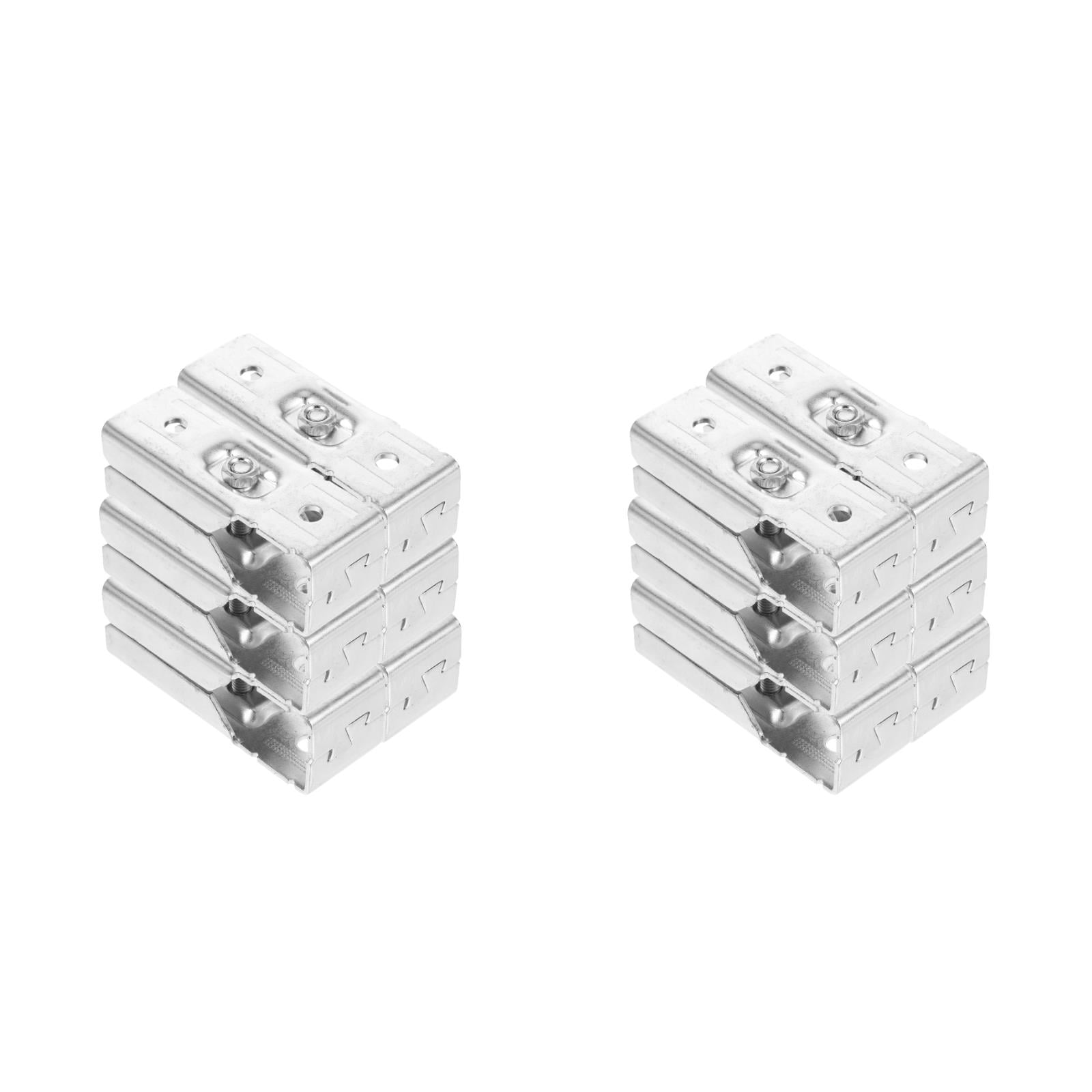 WORGEOUS 12 pcs Structural Connectors 2 Way Clamps Stainless Steel ...
