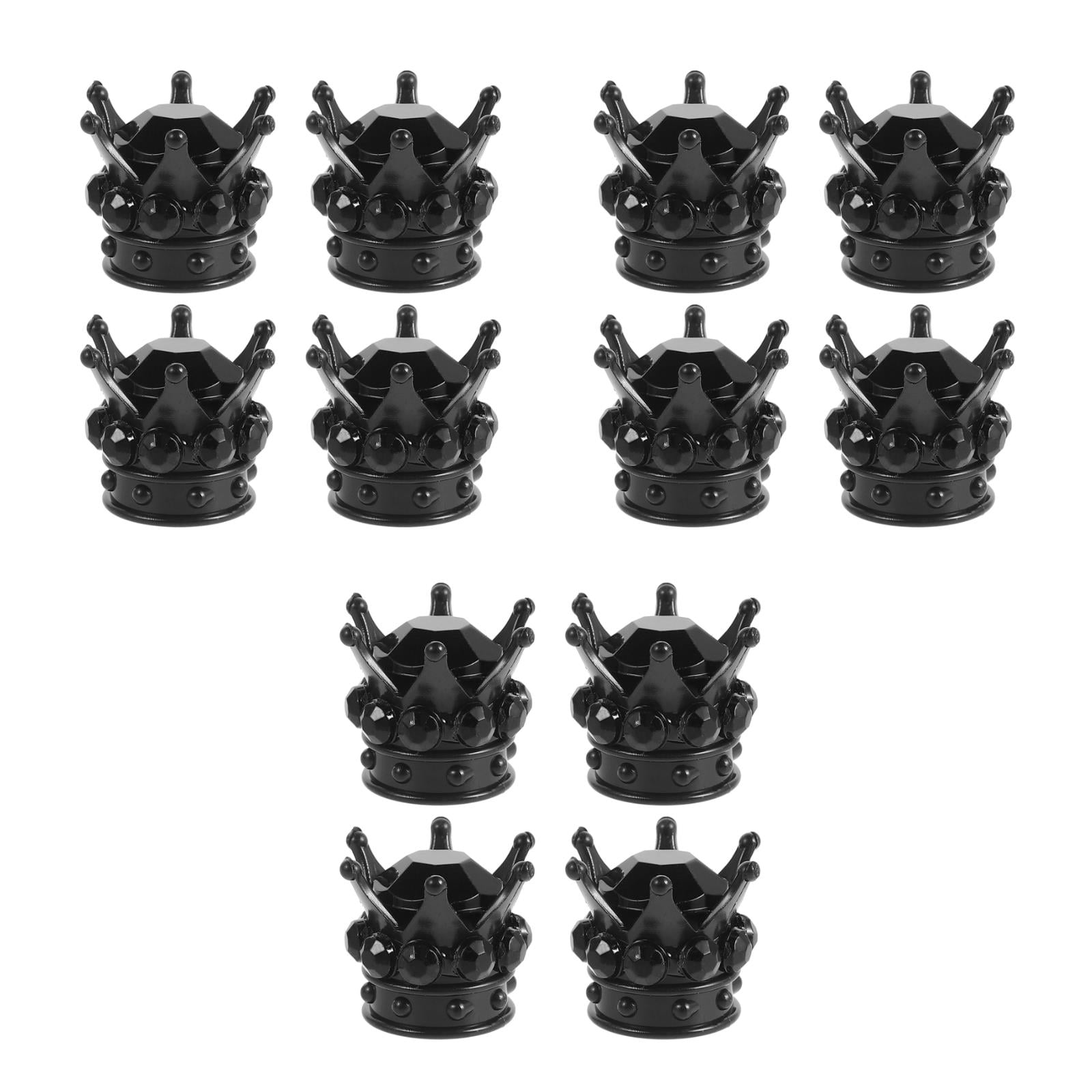 WORGEOUS 12 pcs Tire Valve Covers Unique Crown shaped Tire Valve Caps ...