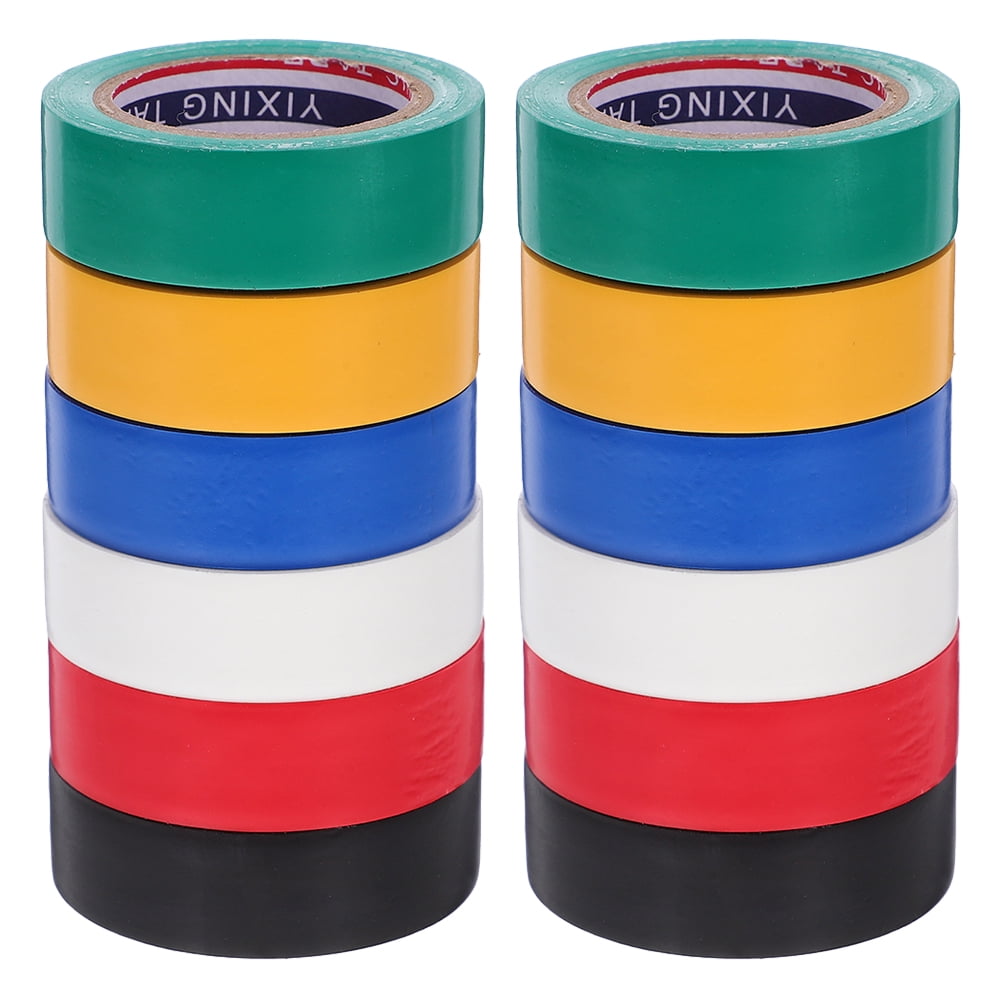 WORGEOUS 12 rolls of Electrician's Tape Industrial Tapes Home Tapes ...