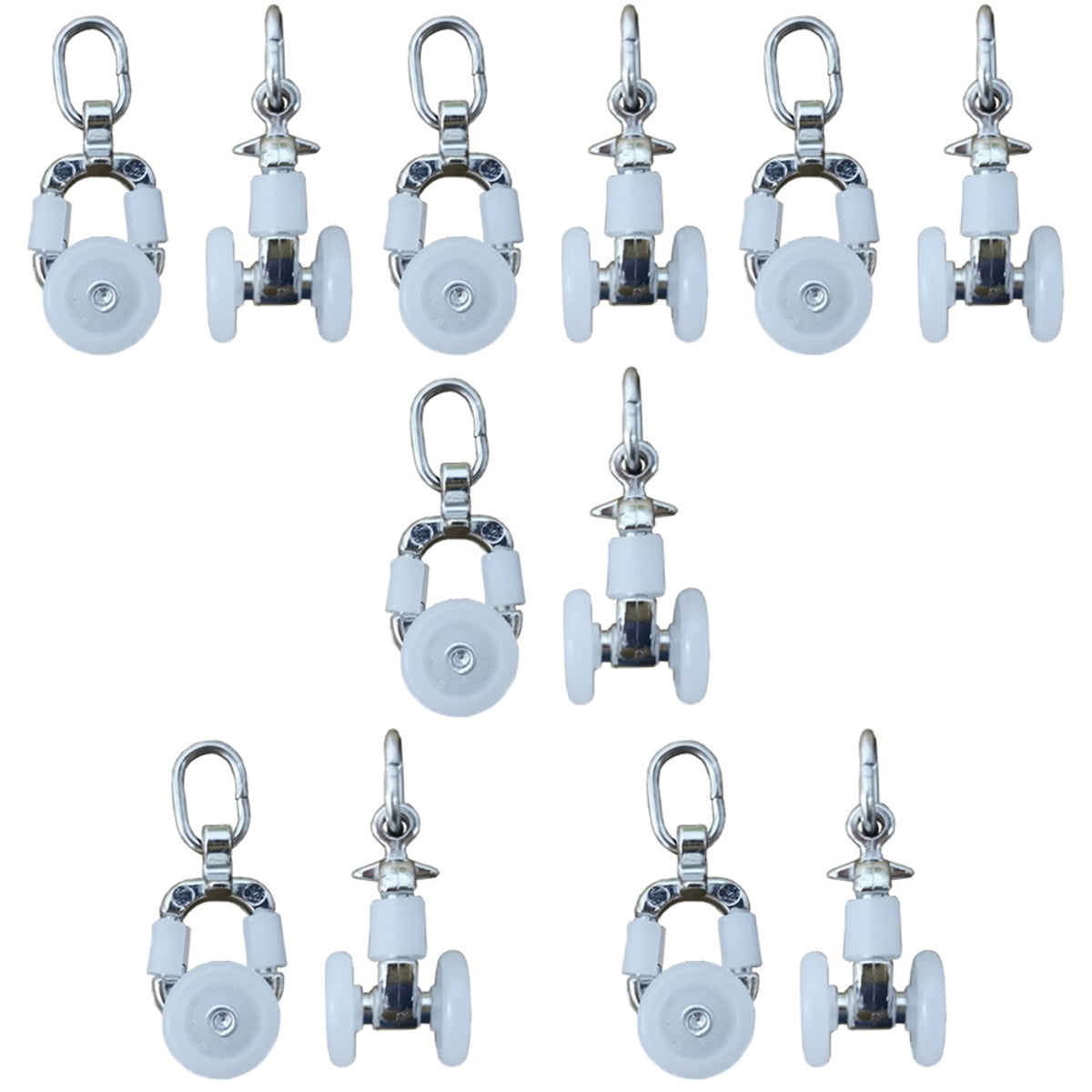 WORGEOUS 120 Pcs Curtain Track Wheels Sliding Roller Hanger Wheel ...