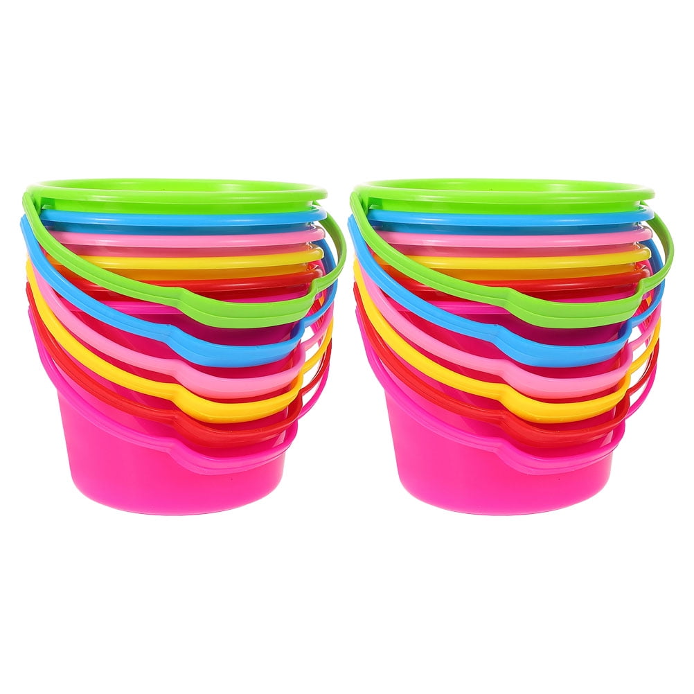 WORGEOUS 12PCS Sand Pails Small Sand Buckets Beach Day Essentials Beach ...
