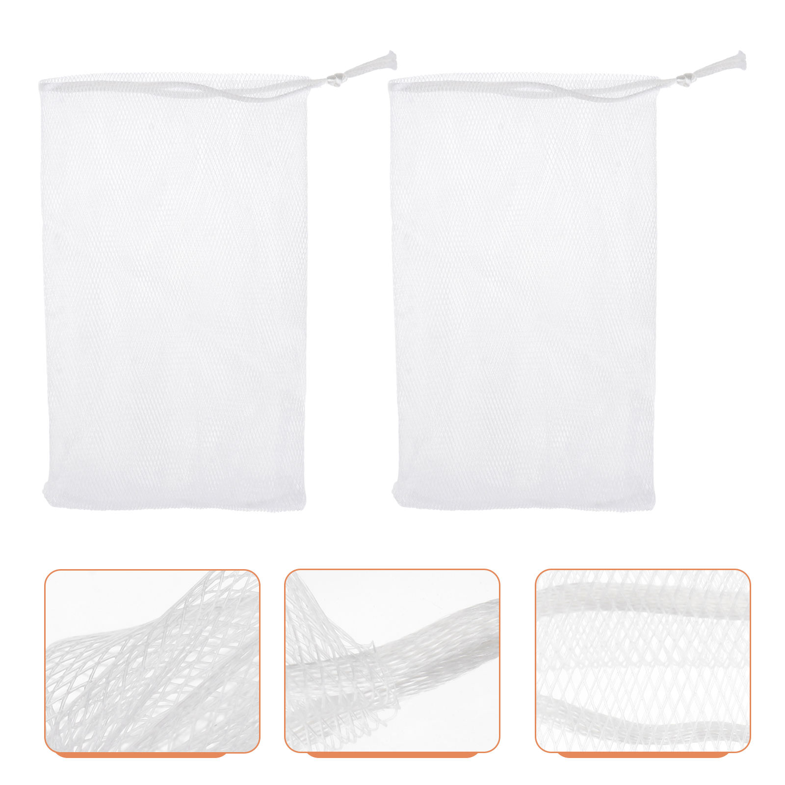 WORGEOUS 12Pack Soap Mesh Holder 15x8.5cm with Exfoliating and Foaming ...