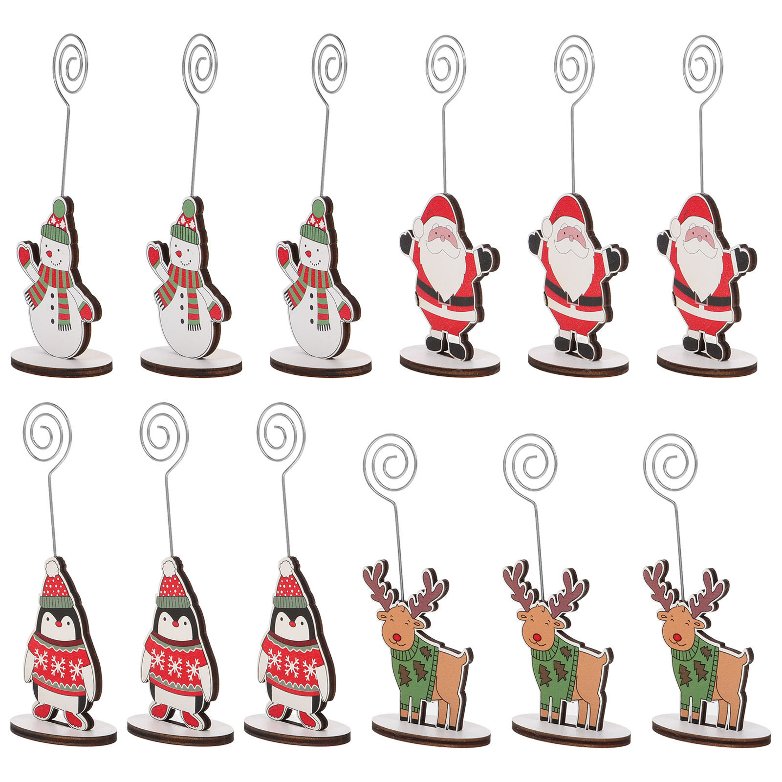 BESTYASH Christmas Paper Clips Memo Holder Assorted Colors Sturdy ...