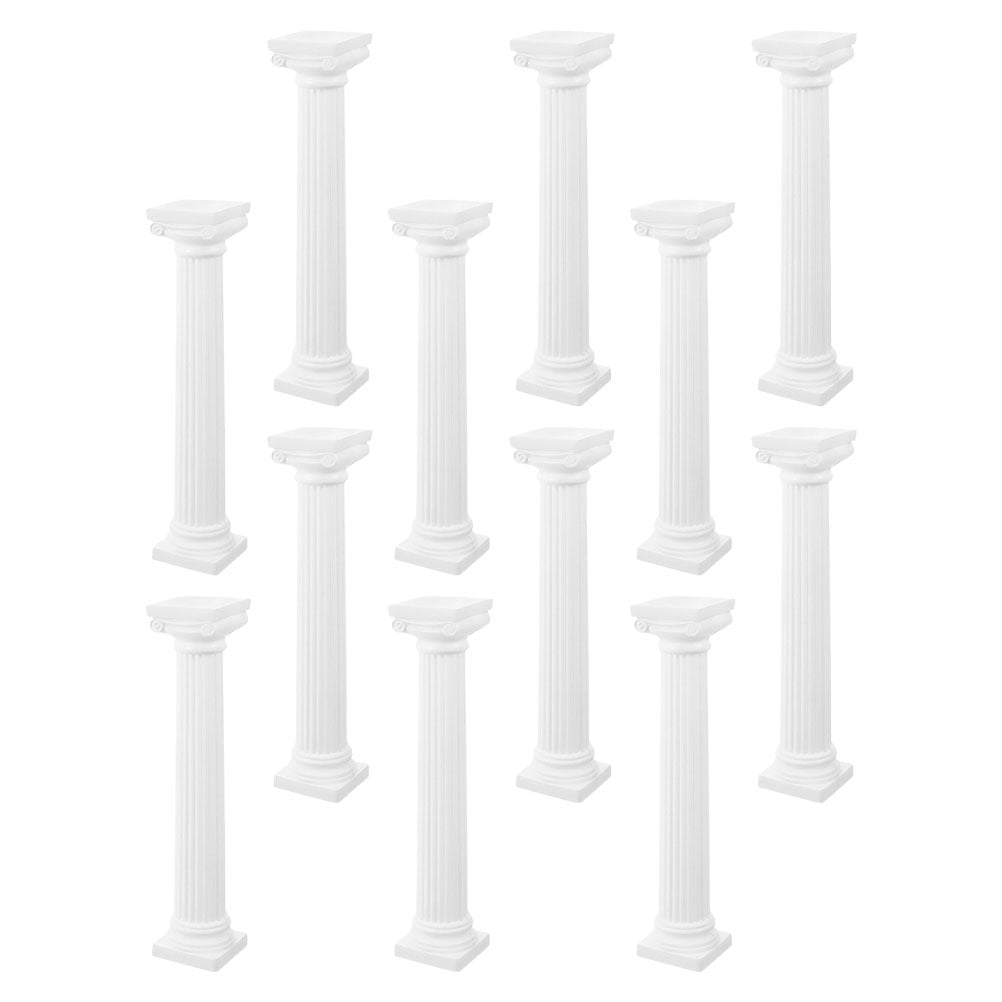 WORGEOUS 12Pcs Mini Roman Pillar Greek Columns Roman Column Classic ...