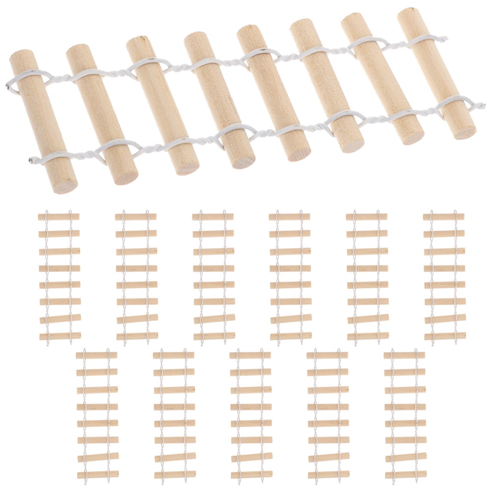 WORGEOUS 12Pcs Miniature Garden Fence Wooden Fence Border Bonsai ...