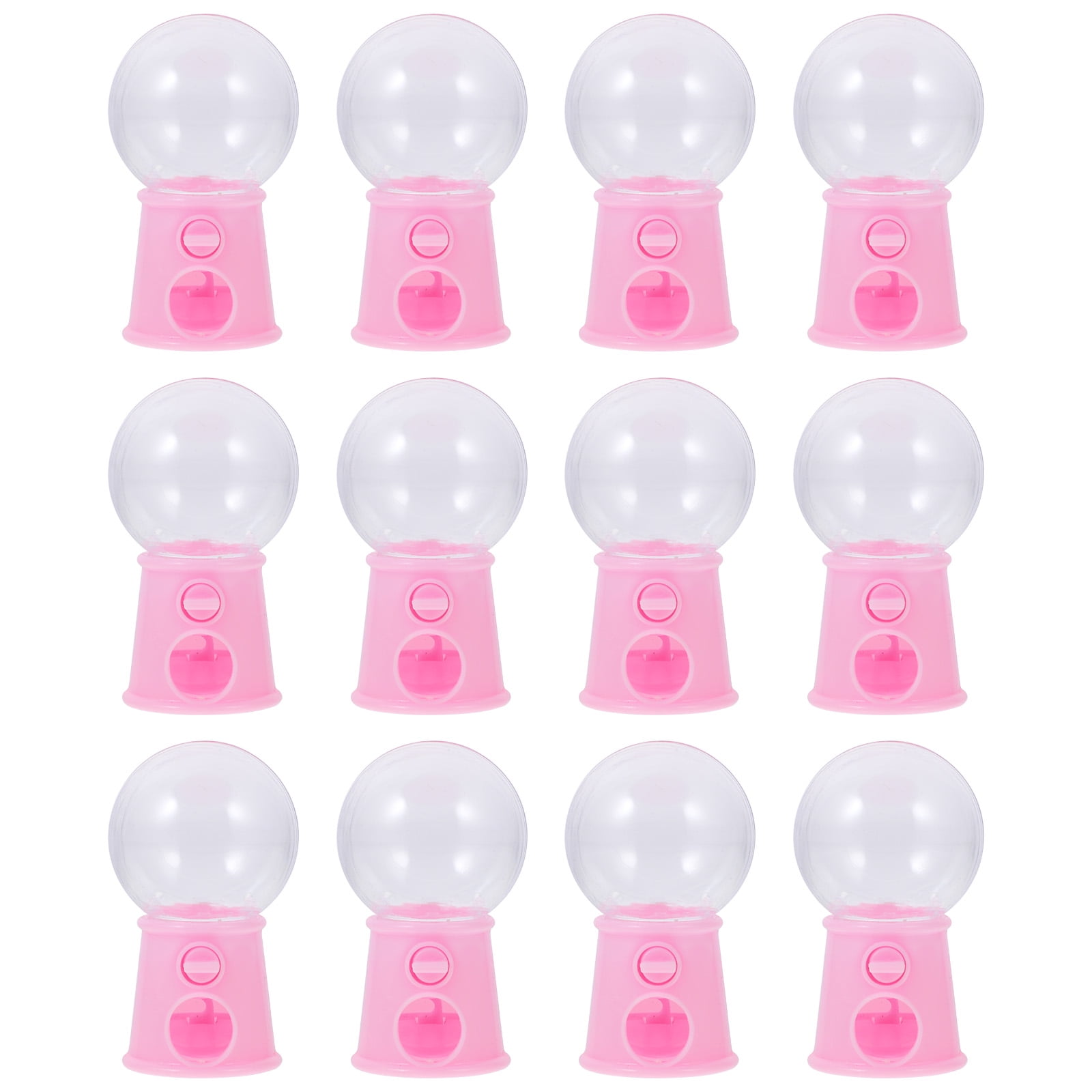 GOOHOCHY 12pcs Mini Gumball Machine Plastic Mini Candy Dispenser Bubble ...