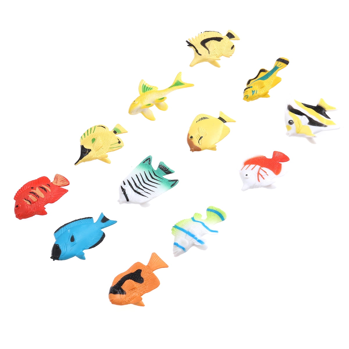 WORGEOUS 12pcs Ocean Animal Tropical Fish Figure Model Preschool Kids ...