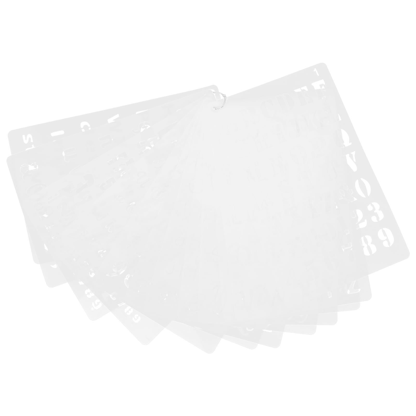 WORGEOUS 12pcs Painting Stencils for Wall Reusable Letter and Number ...