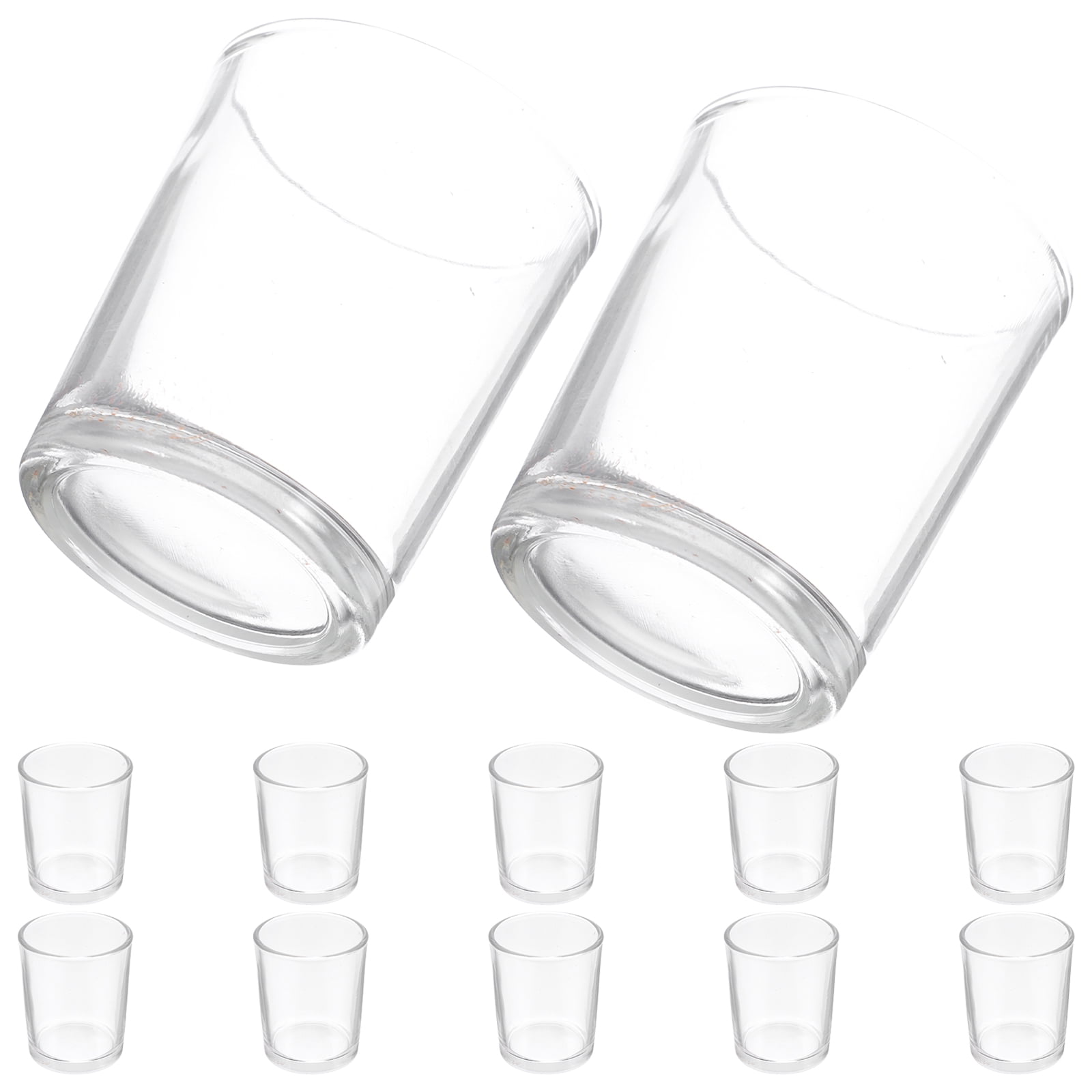 WORGEOUS 12pcs Small Glass Cups Vintage Goblet for Home Wine Glasses ...