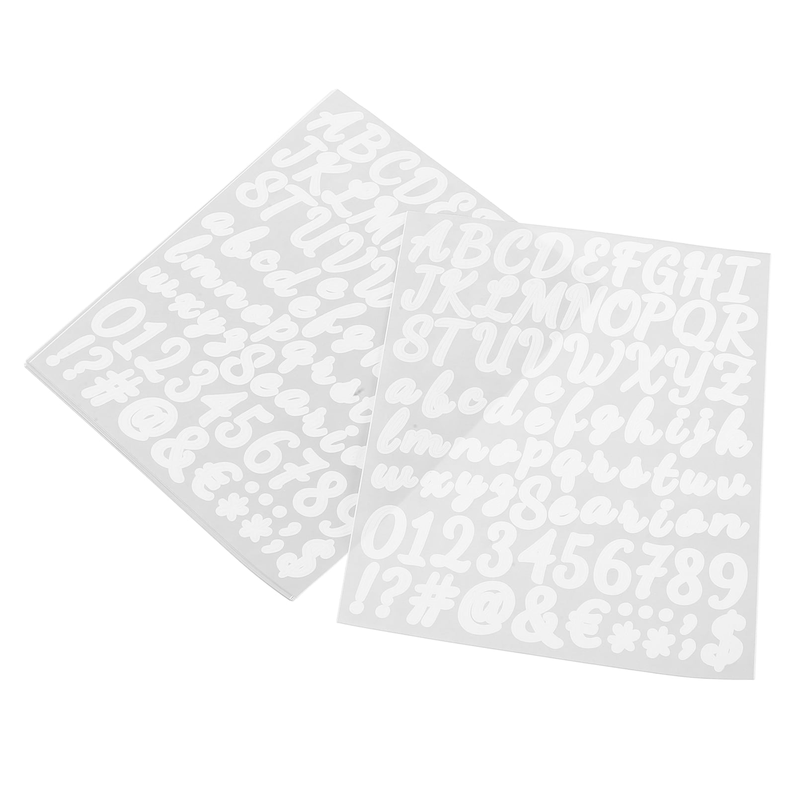WORGEOUS 14 Sheets Letter Stickers Vinyl Alphabet Stickers Self ...