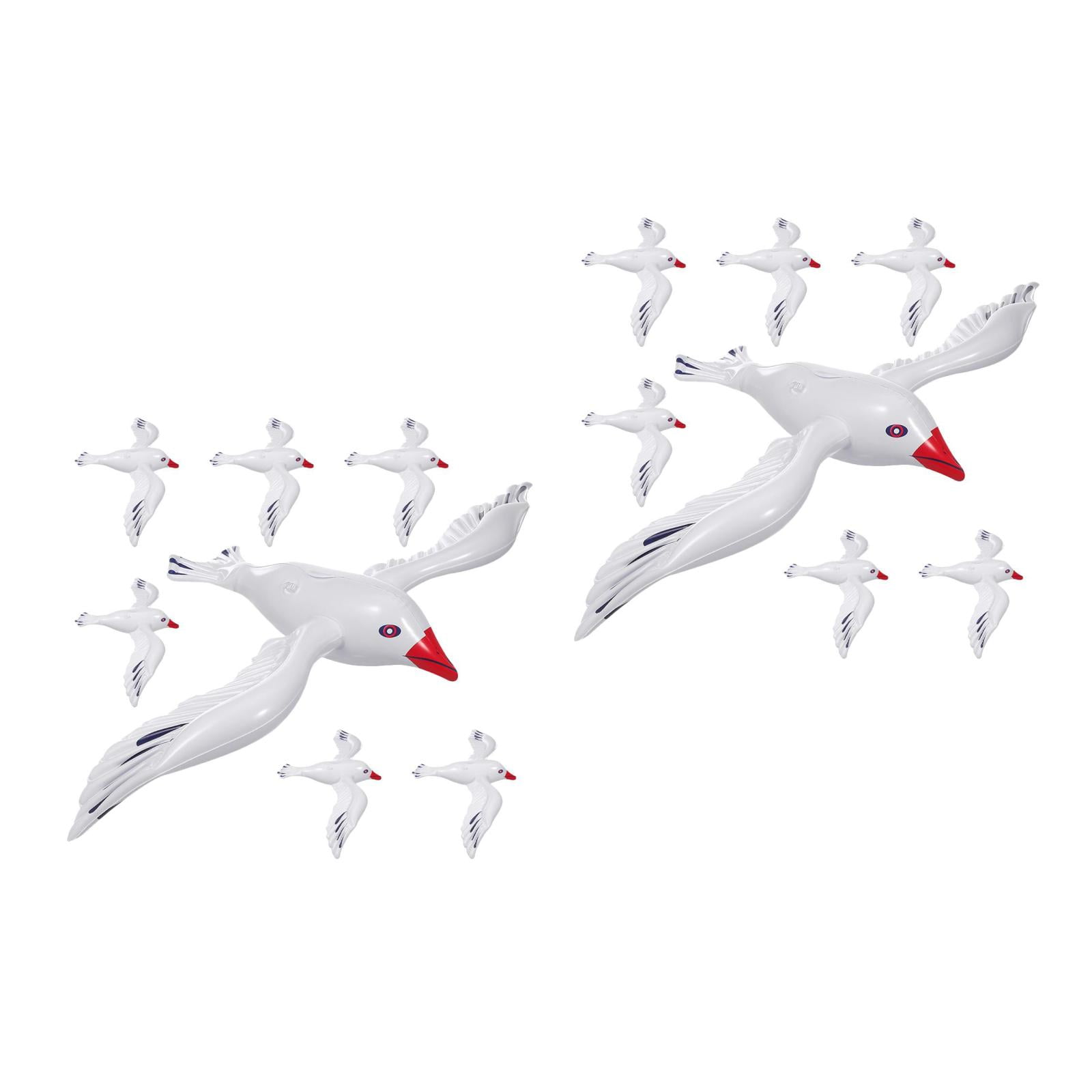 WORGEOUS 14 pcs Inflatable Seagull Decorations Jumbo Bird Balloons For ...
