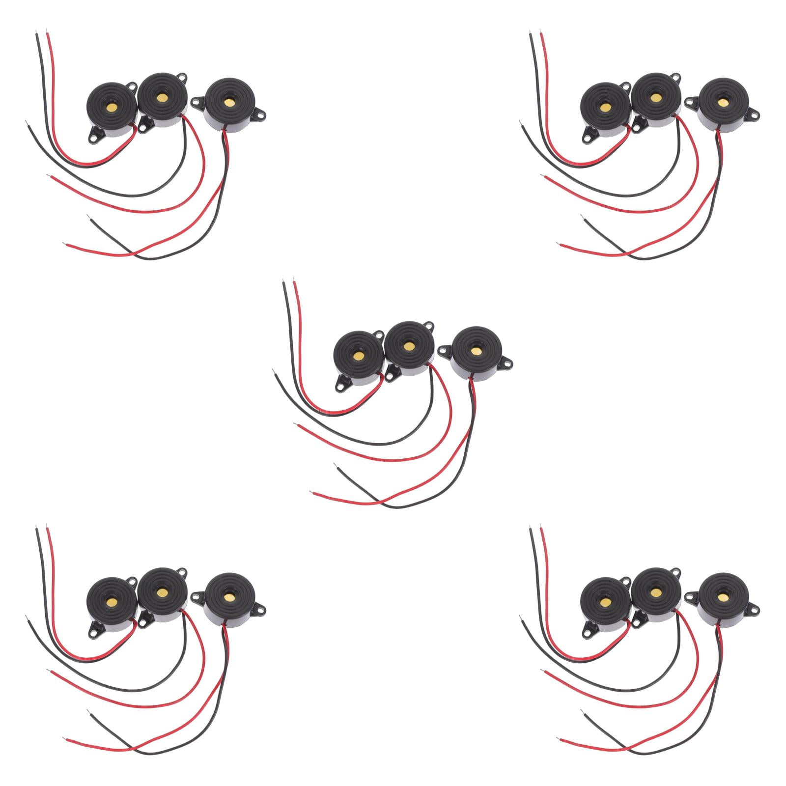 WORGEOUS 15 Pcs Electronic Piezo Buzzer Practical Continuous Beep ...