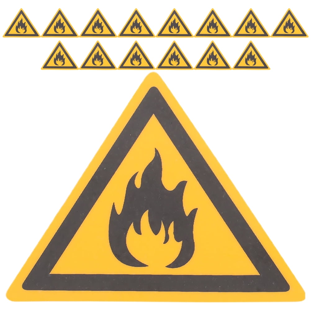 WORGEOUS 15 Pcs Flammable Sign Caution Signs Decor Portable Air ...