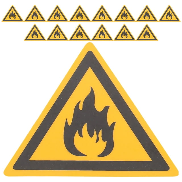 WORGEOUS 15 Pcs Flammable Sign Caution Signs Decor Portable Air ...