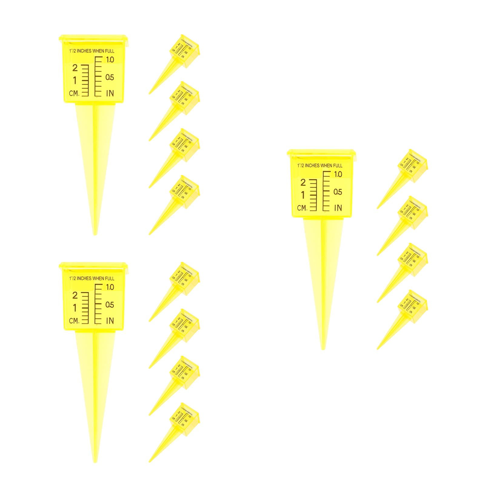 WORGEOUS 15 Pcs Outdoor Rain Gauge for Garden and Lawn Sprinkler Water ...