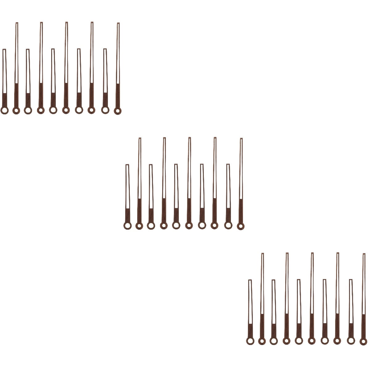 WORGEOUS 15 Sets of Wood Clock Hands Replaceable Clock Parts Wood ...