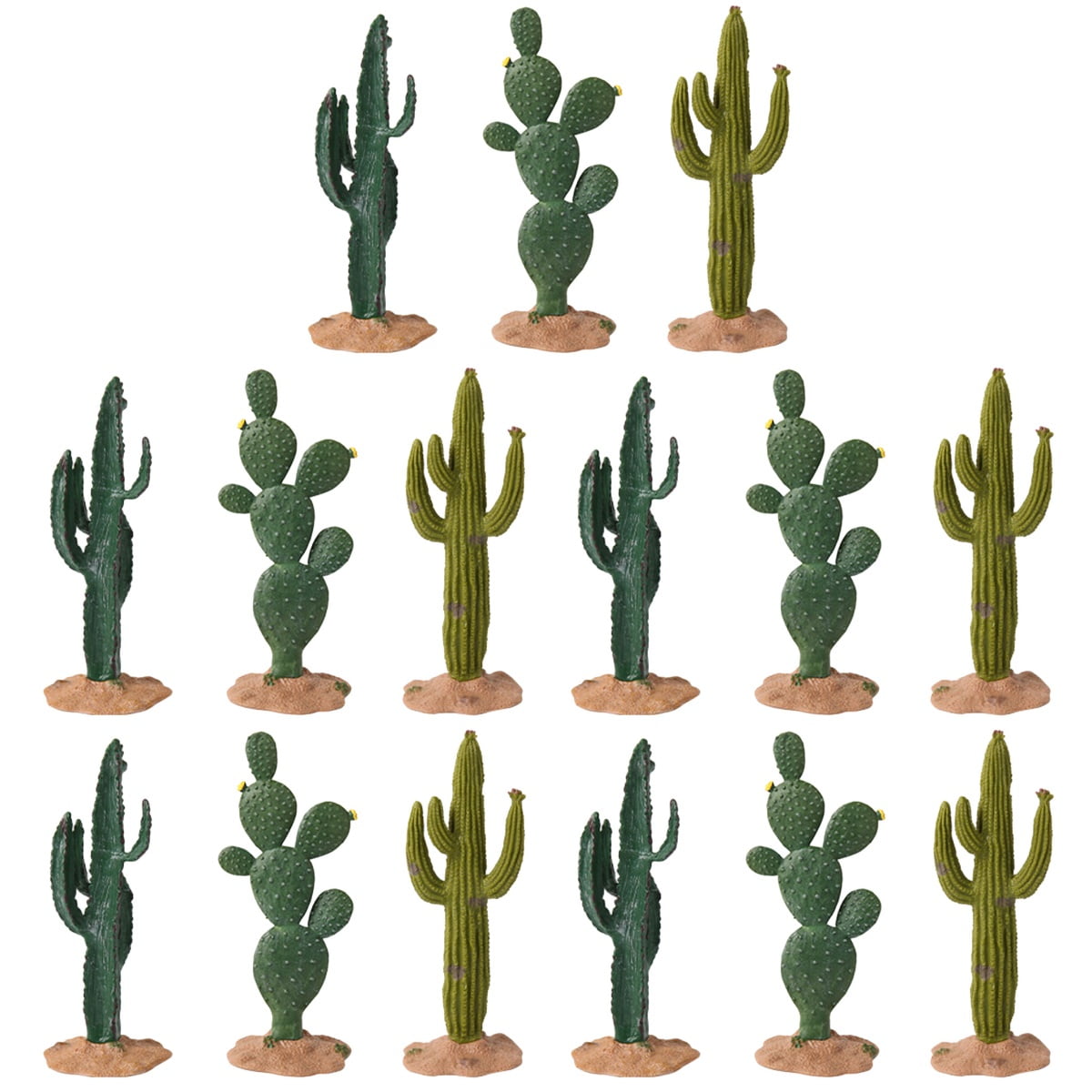 WORGEOUS 15 pcs Artificial Cactus Decor Realistic Cactus Fake Cactus ...
