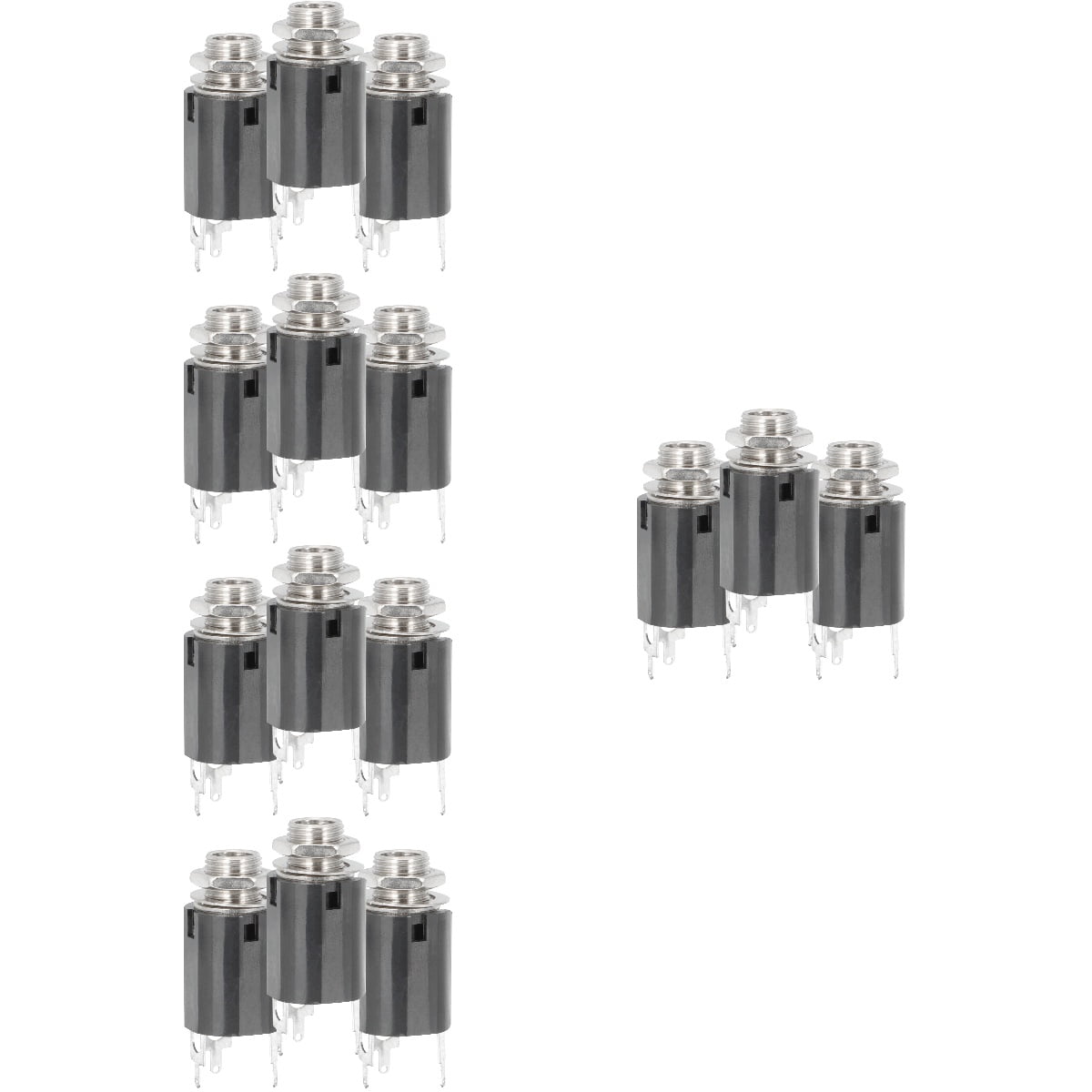 WORGEOUS 15 pcs Audio Jack 6.35mm Jack Mount Socket With Washer Female ...