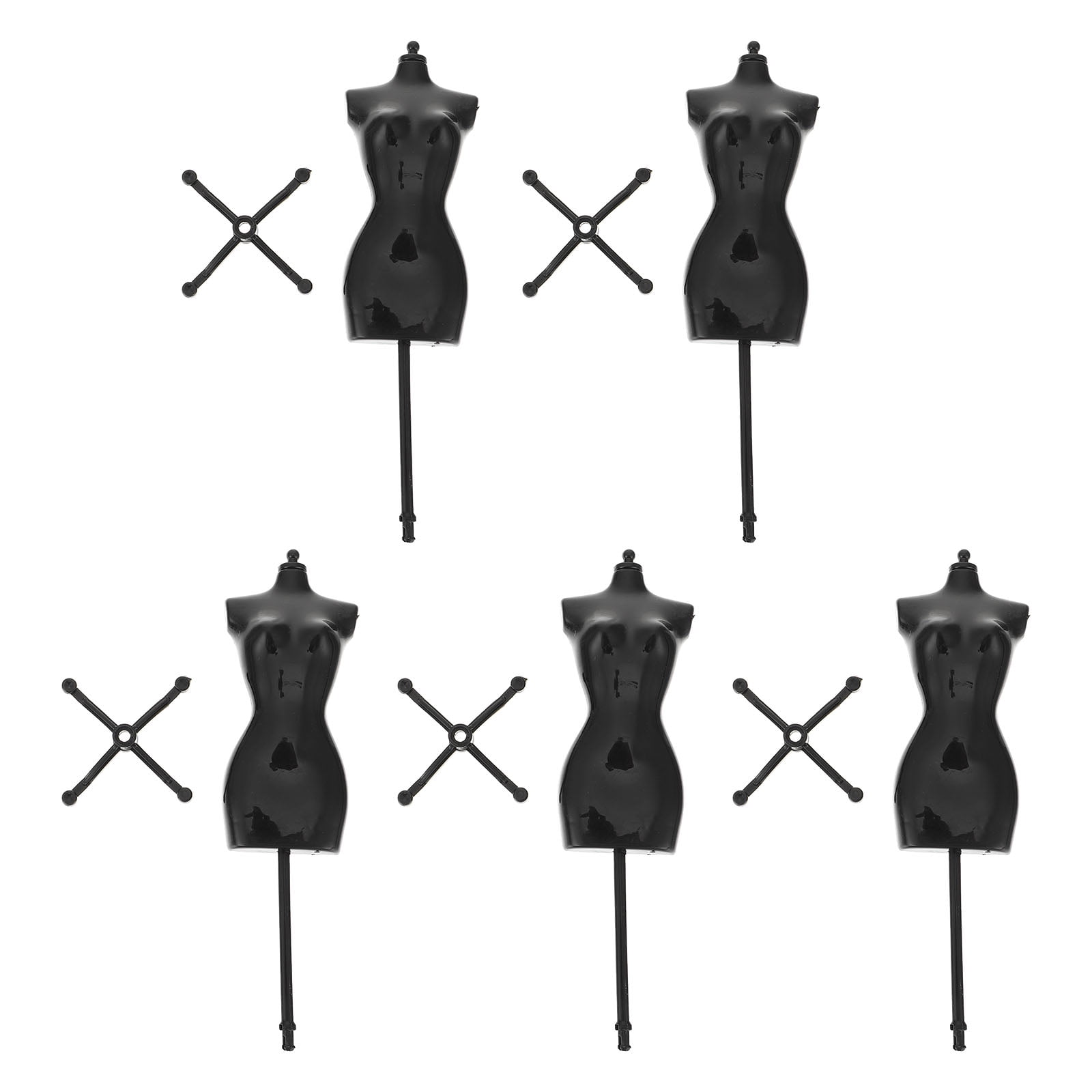 WORGEOUS 15 pcs Doll Dress Display Holder Mannequin Model Stand Doll ...